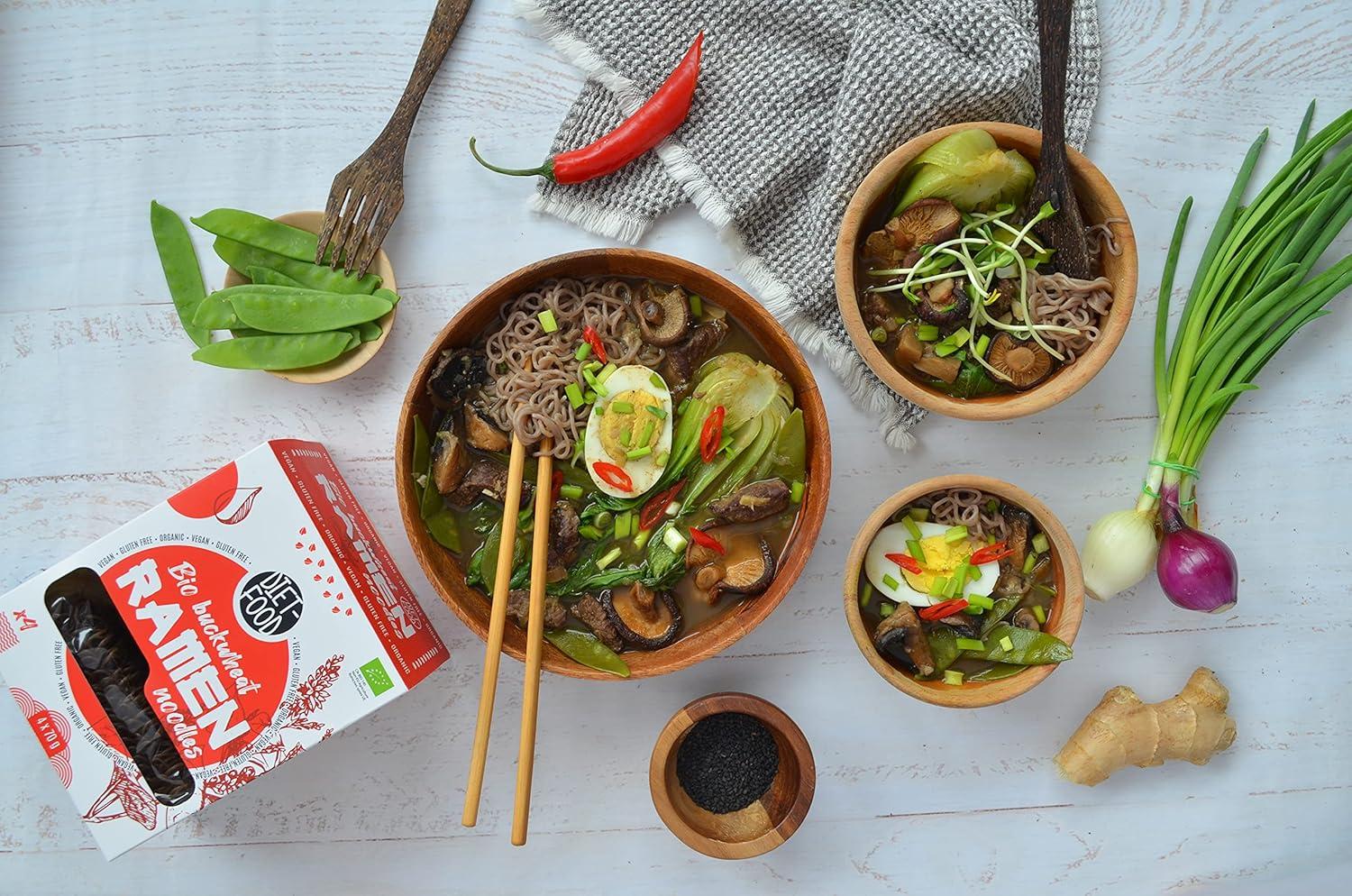 Organic Buckwheat Ramen Noodles - Vegan Fat-Free Low Calorie Diet Food ...
