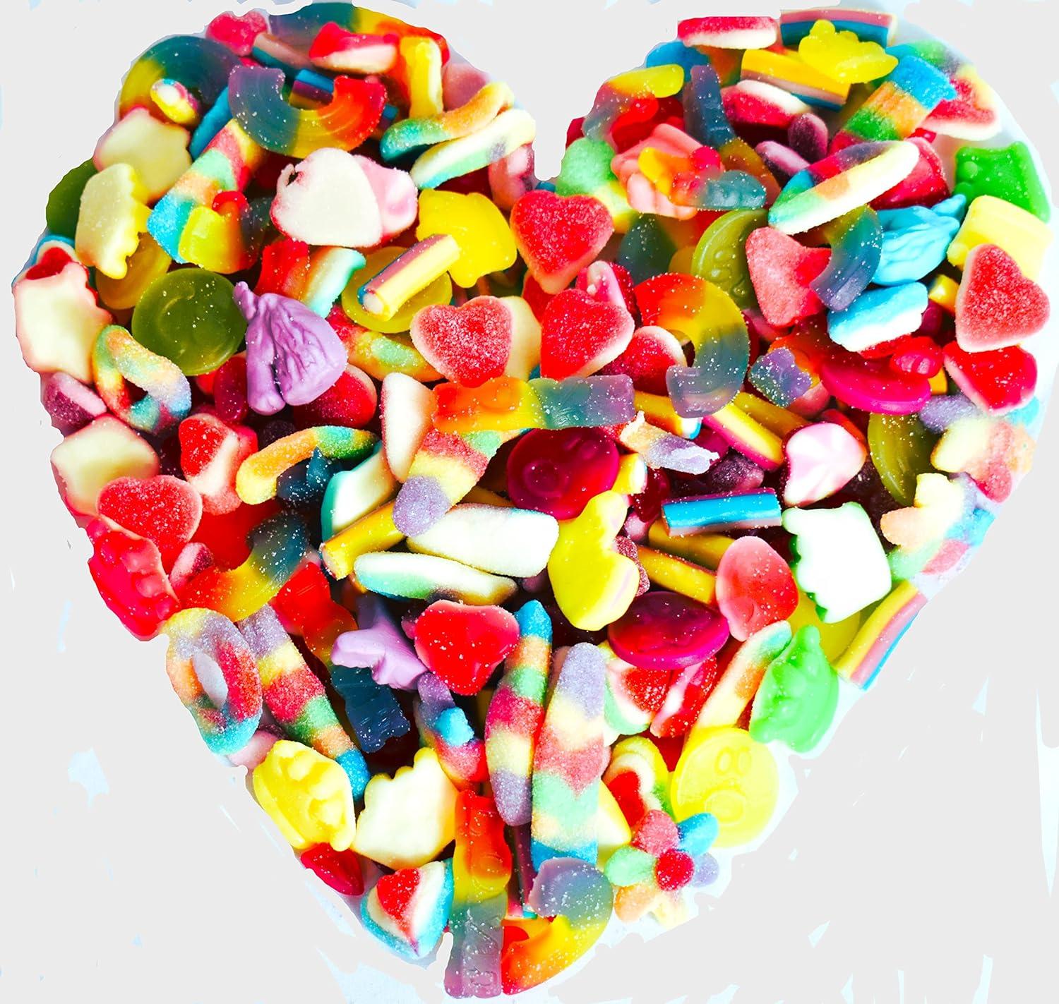 Large Resealable Pouch of LGBTQIA+ Pride Rainbow Sweet Assortment Pick ...