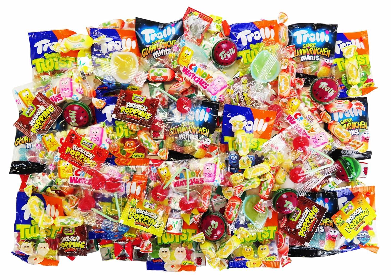 Buy 1kg Sweets Mix Party Box - Chocolate-Free Candy Pack for Children's ...