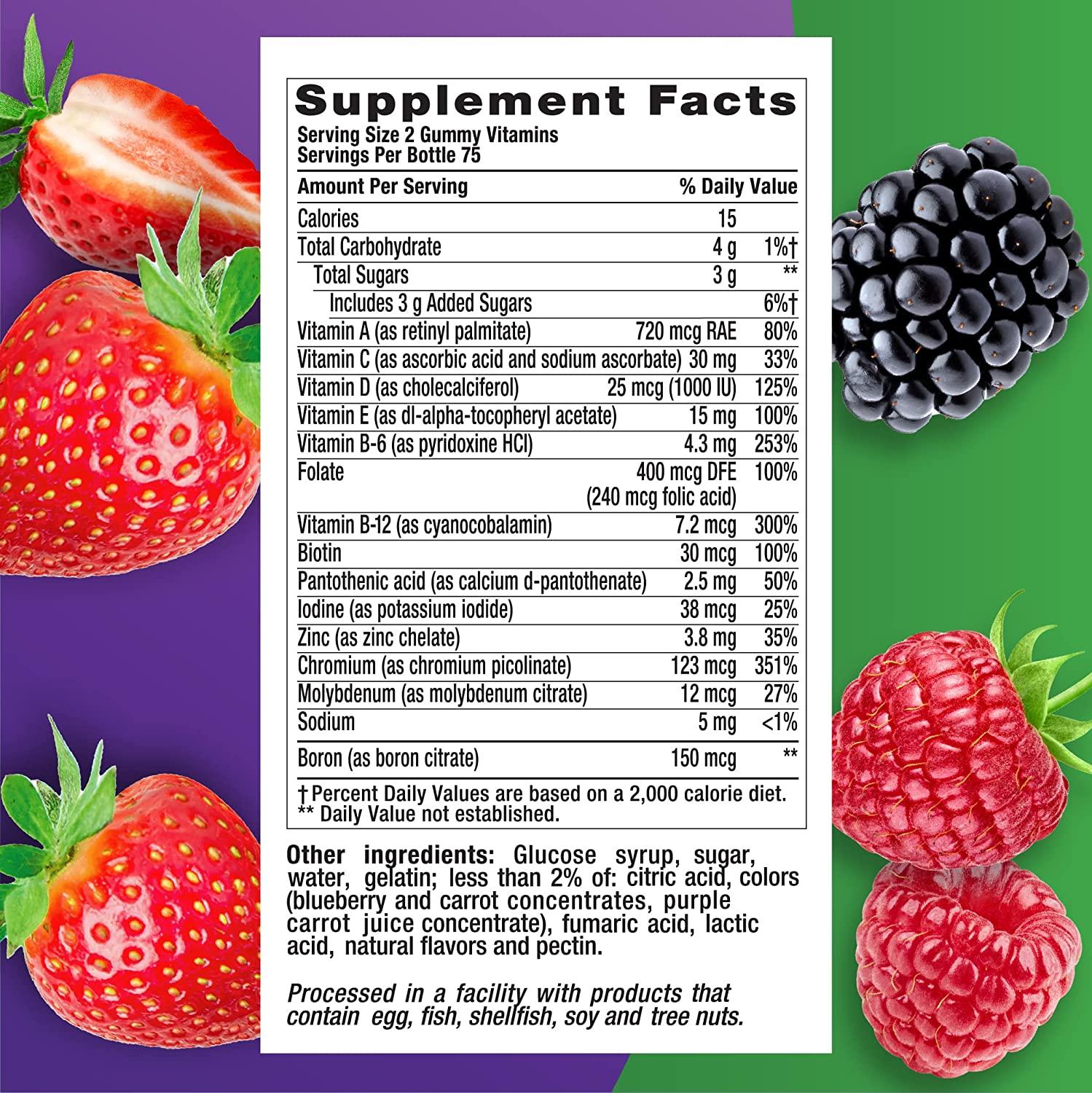 Vitafusion Men's Berry Flavored Gummy Multivitamins 150ct - Daily Men's Multivitamin | Buy Now ...