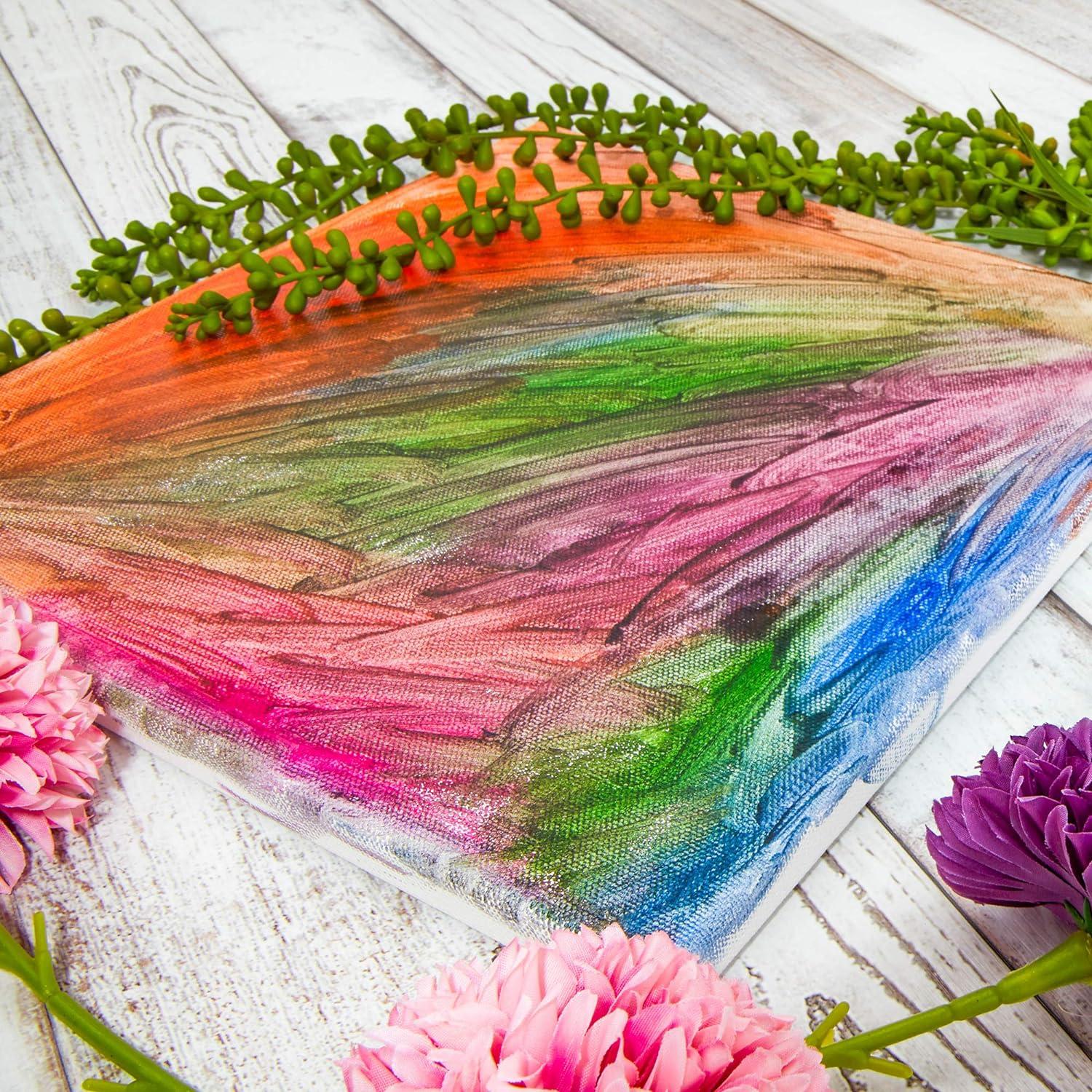 Large 12x12 Stretched Canvas 8 Pack for Painting | Premium Quality ...