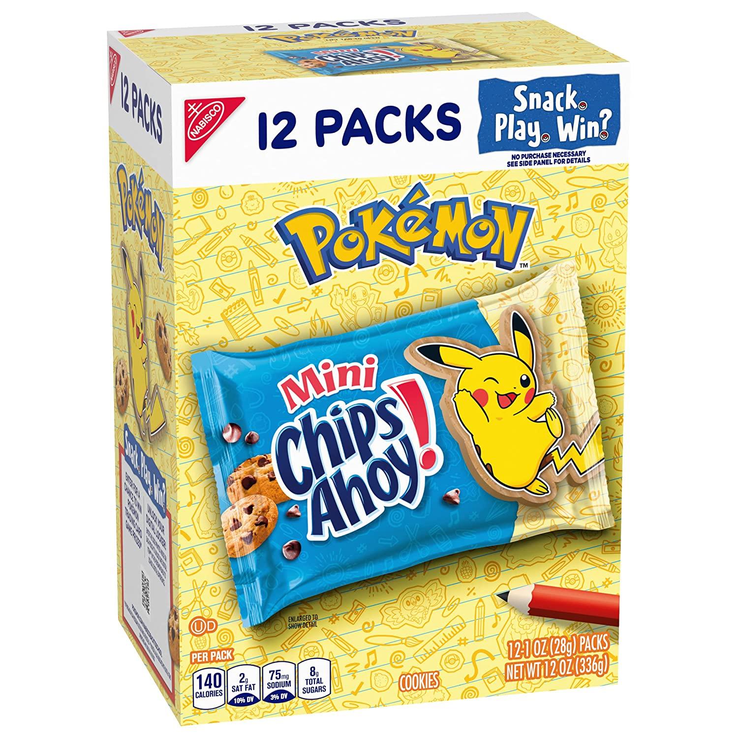 CHIPS AHOY! Mini Chocolate Chip Cookies - 12 Snack Packs | Buy Now with ...