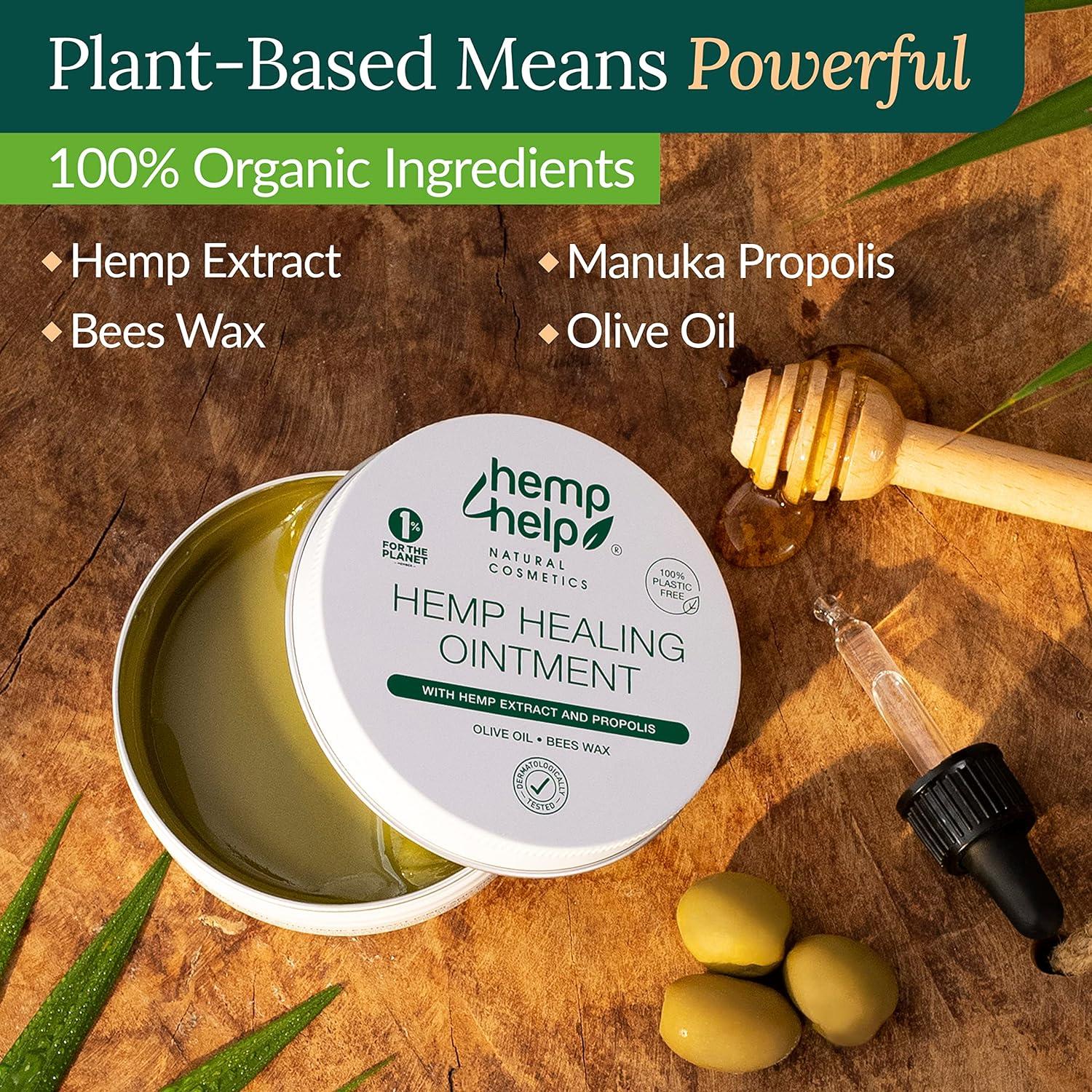 Hemp Natural Skin Ointment | Intensive Care for Psoriasis Eczema & Dry ...