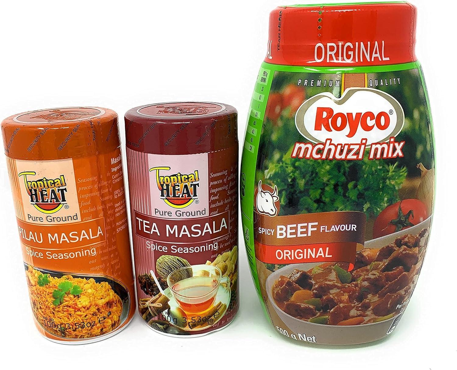 Bundle of 3 Aromatic & Flavored Spices: Tropical Heat Pilau Masala ...