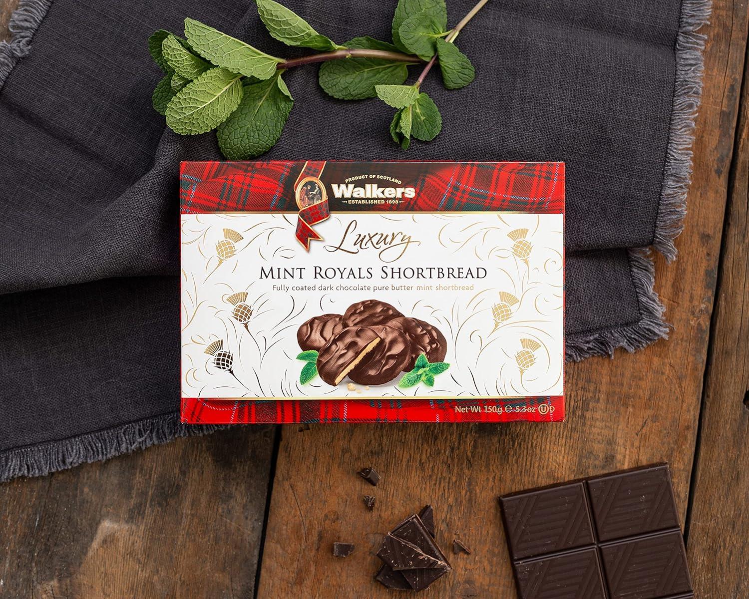 Walkers Shortbread Luxury Mint Royals Shortbread Traditional Pure ...