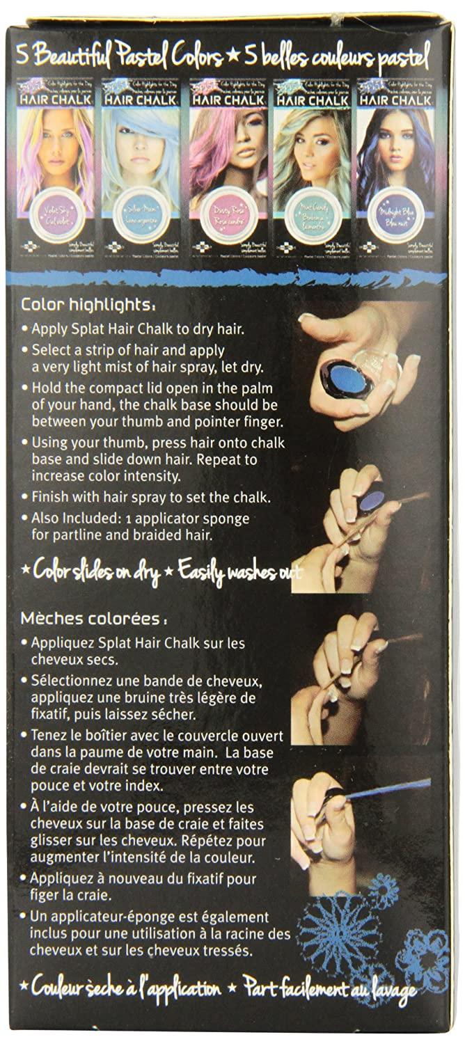 Splat Hair Chalk Midnight Blue - Instant Vibrant Color | Long-Lasting ...
