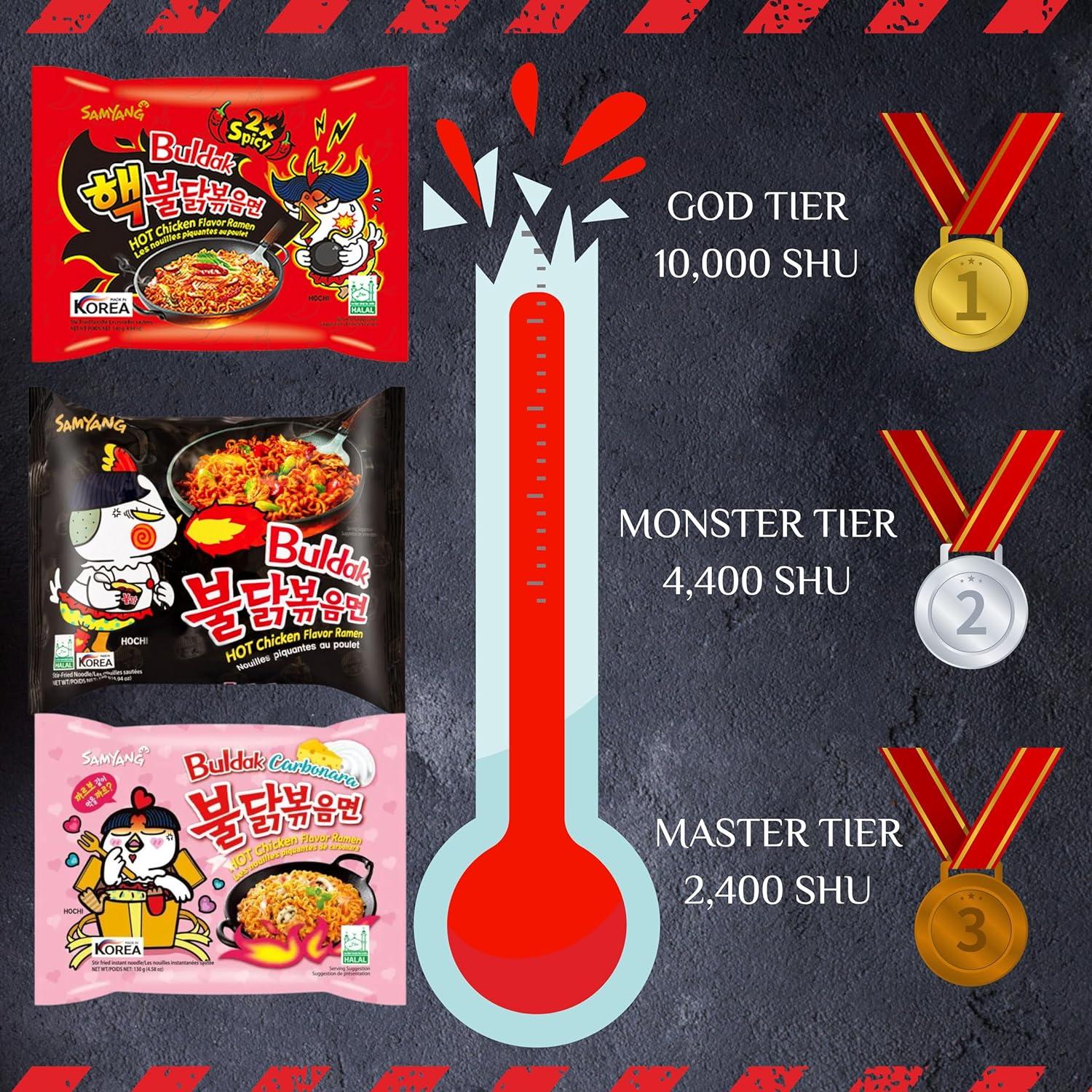 Ultimate Spicy Noodle Challenge Pack Samyang Buldak Variety Bundle with ...