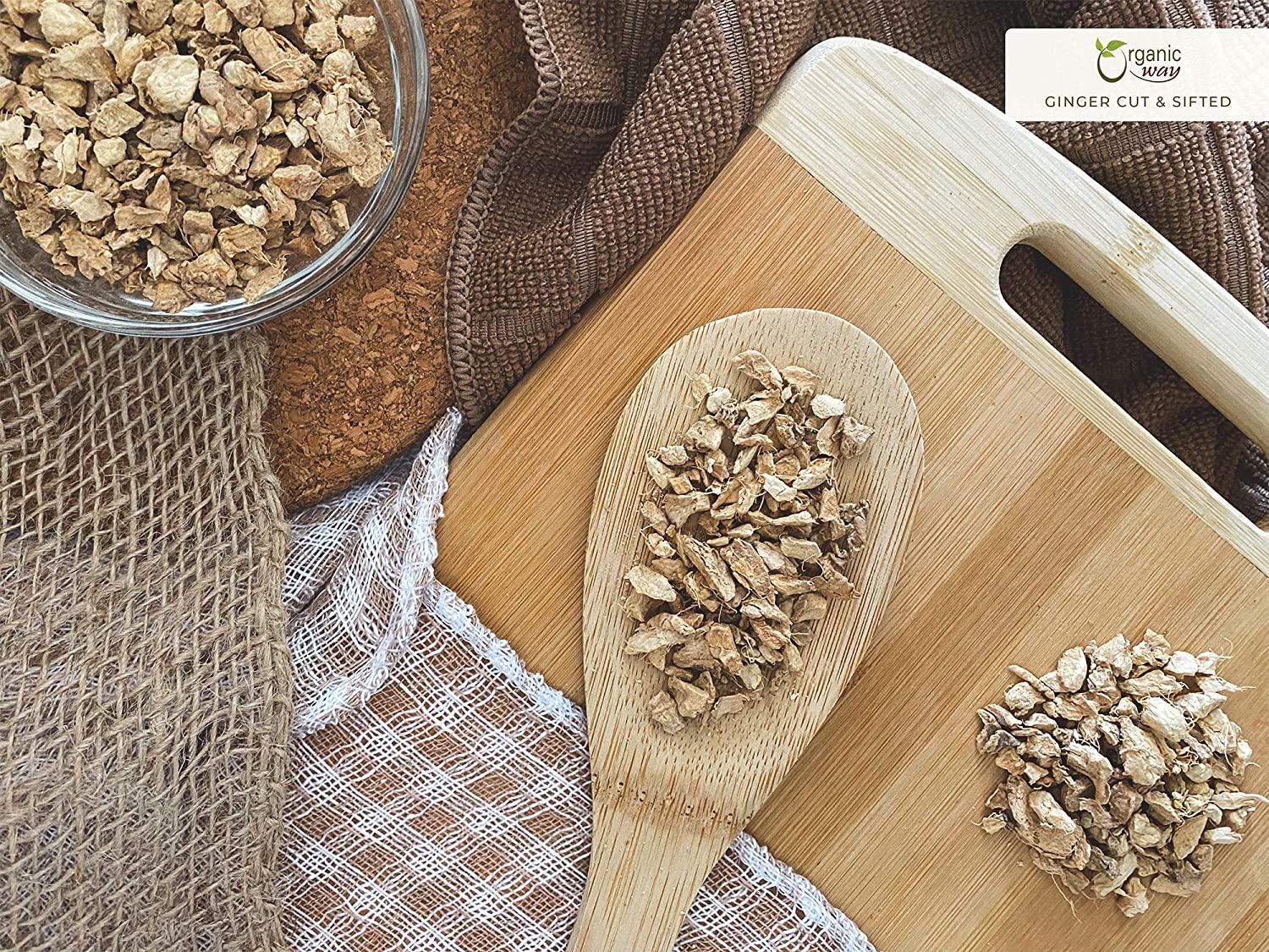 dried ginger root cut