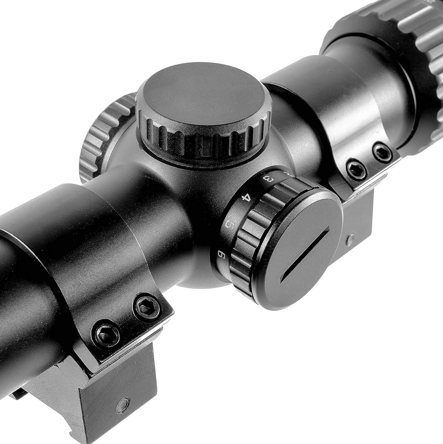 TRUGLO Opti-Speed 1-4x24mm BDC Crossbow Scope with Velocity Calibration