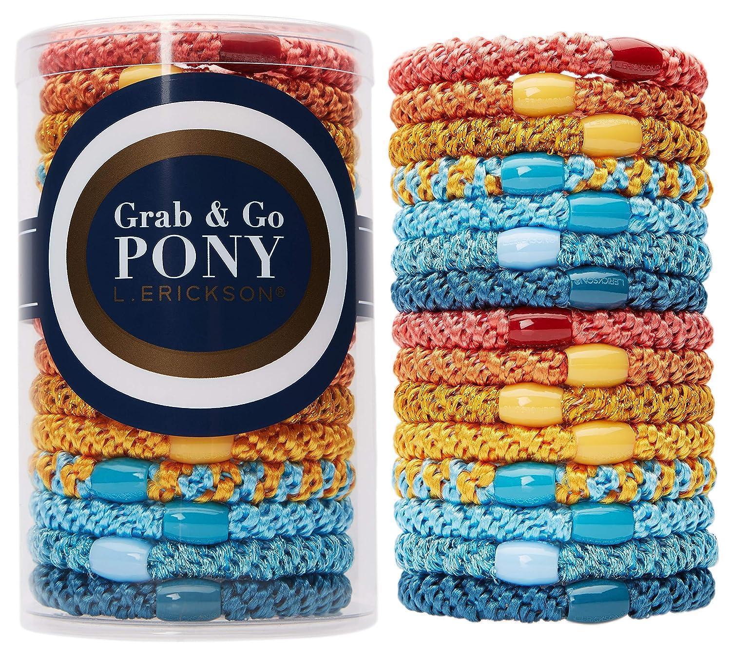 L. Erickson Grab & Go Pony Tube - Fruit Punch Hair Elastic Set | Buy ...