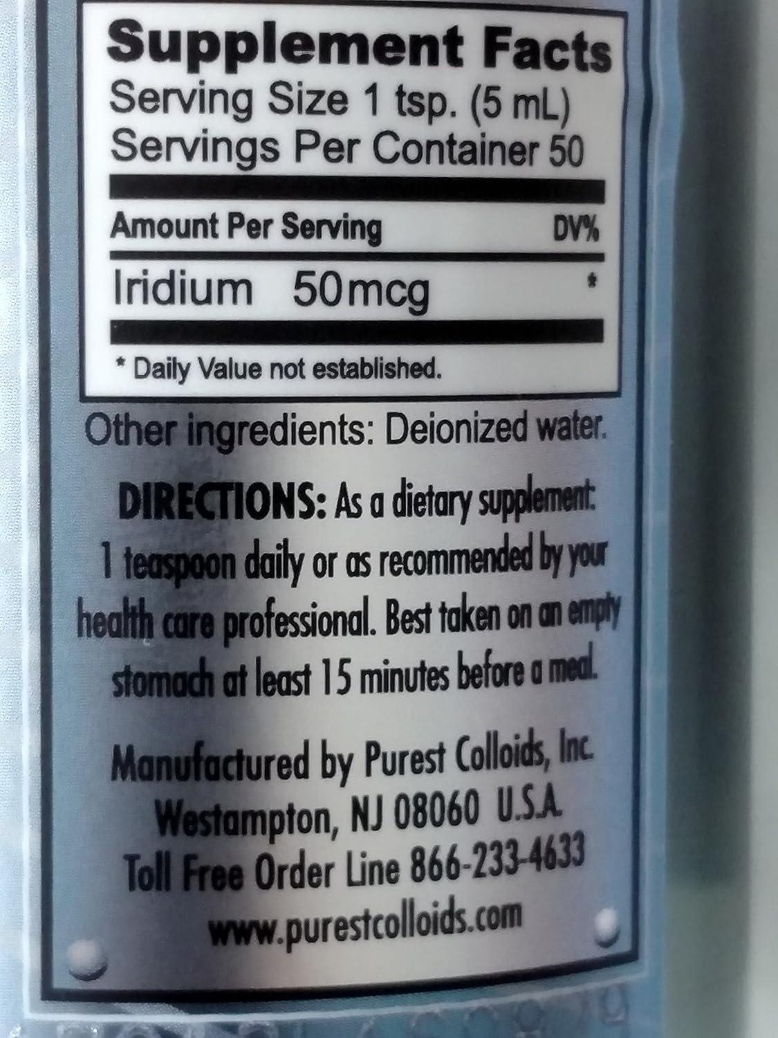 MesoIridium 10 ppm Colloidal Iridium 250 mL/8.45 Oz - High-Quality ...