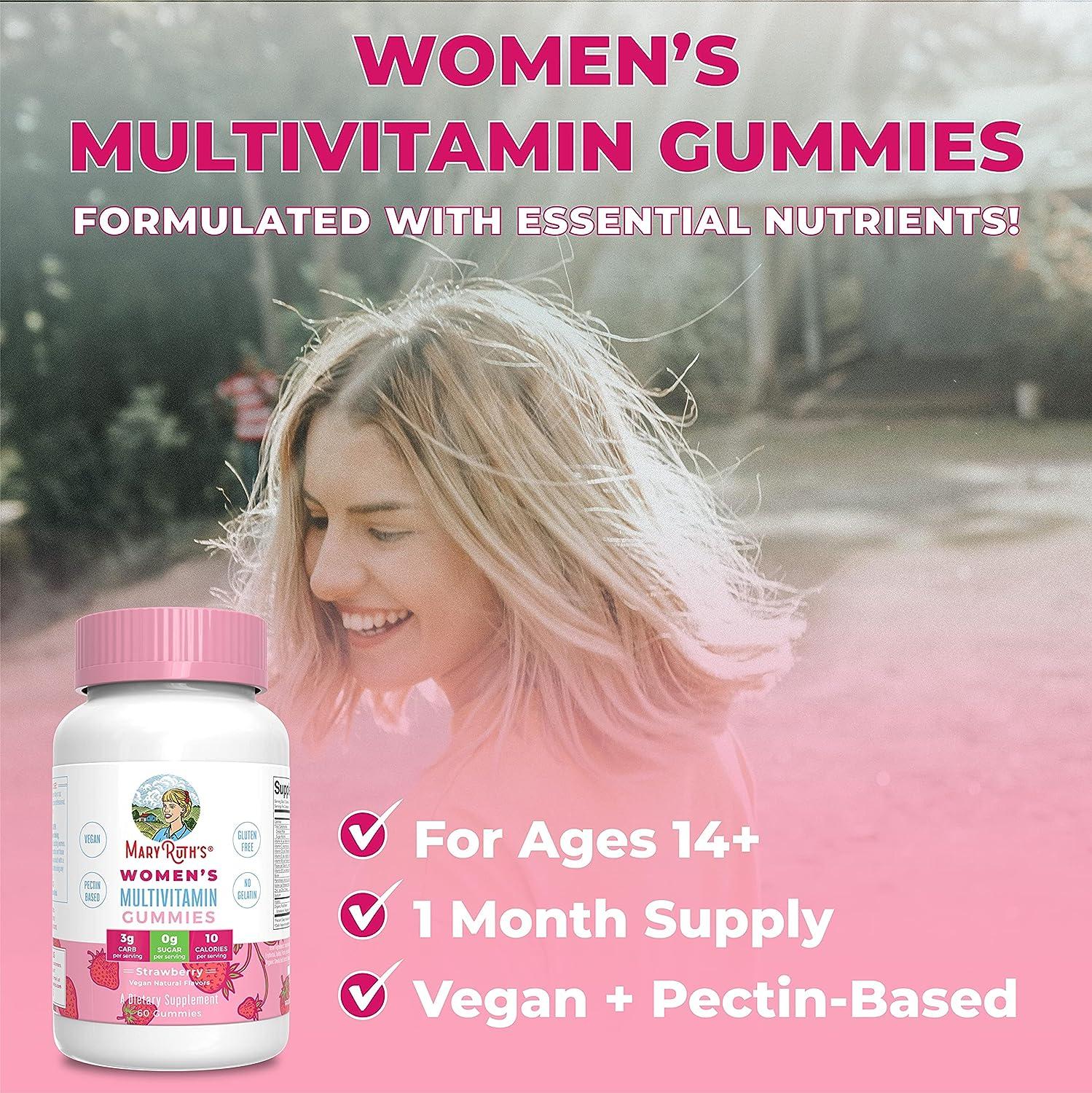 Mary Ruth's Women's Multivitamin Gummies 60 CT - Essential Daily ...