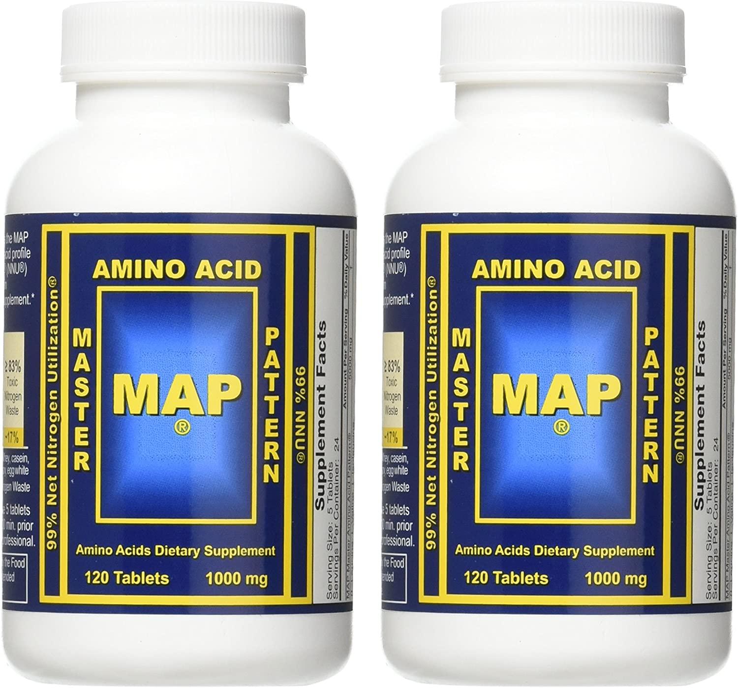 INRC Map Master Amino Acid Pattern 1000mg Muscle Building - 120 tablets ...