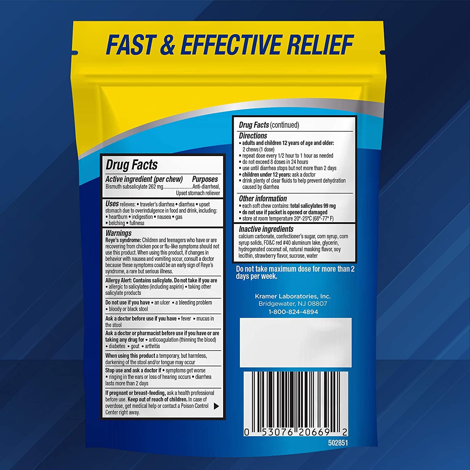 Kaopectate Soft Chews - 24 Count Anti-Diarrheal & Upset Stomach Relief