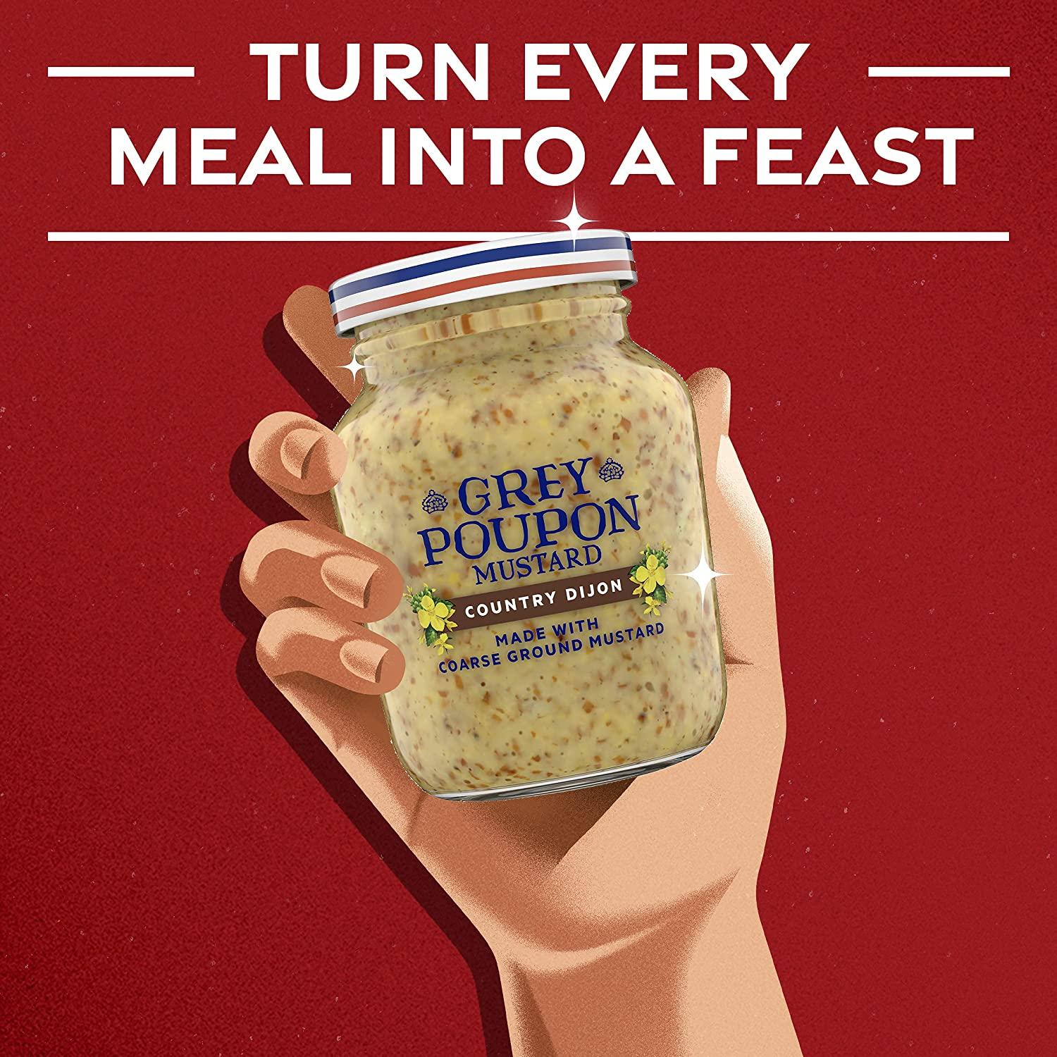 Grey Poupon Country Dijon Mustard (8 oz Jar)
