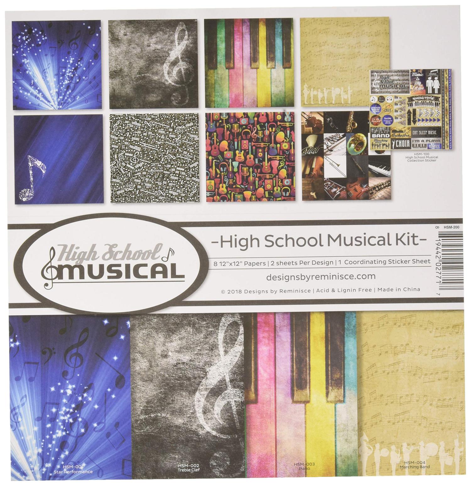 Reminisce High School Musical Scrapbook Collection Kit - Multi Color ...