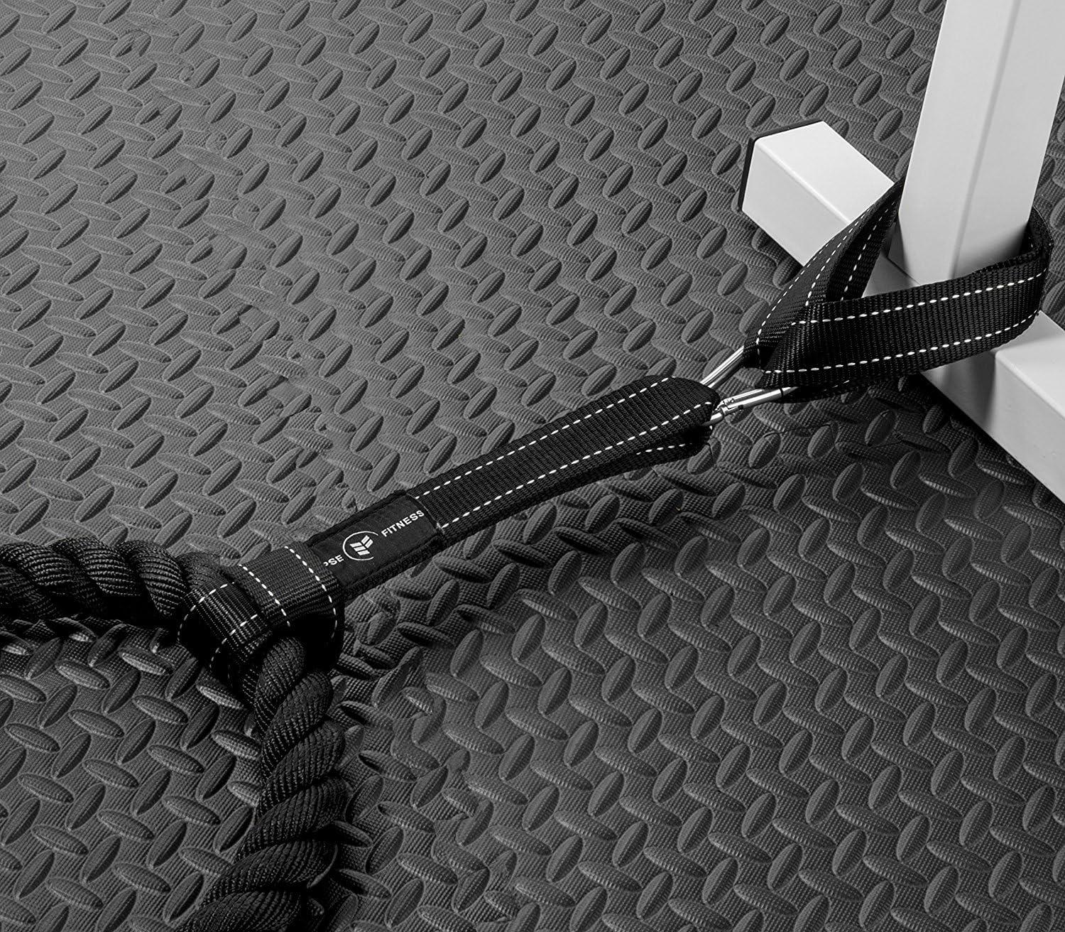 Battle Rope Anchor Strap Kit | Heavy Duty Reinforced Nylon | Easy and ...