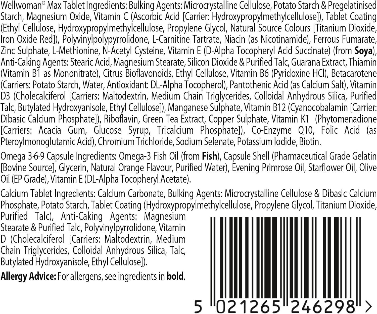 Vitabiotics Wellwoman Max 84 Capsules - 84 Count | Pack of 1 | Buy Now ...