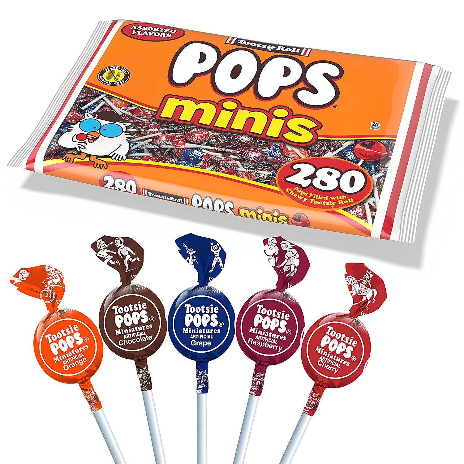 280 Count Tootsie Pops Roll Mini with Chocolatey Center - 50.37 Ounce ...
