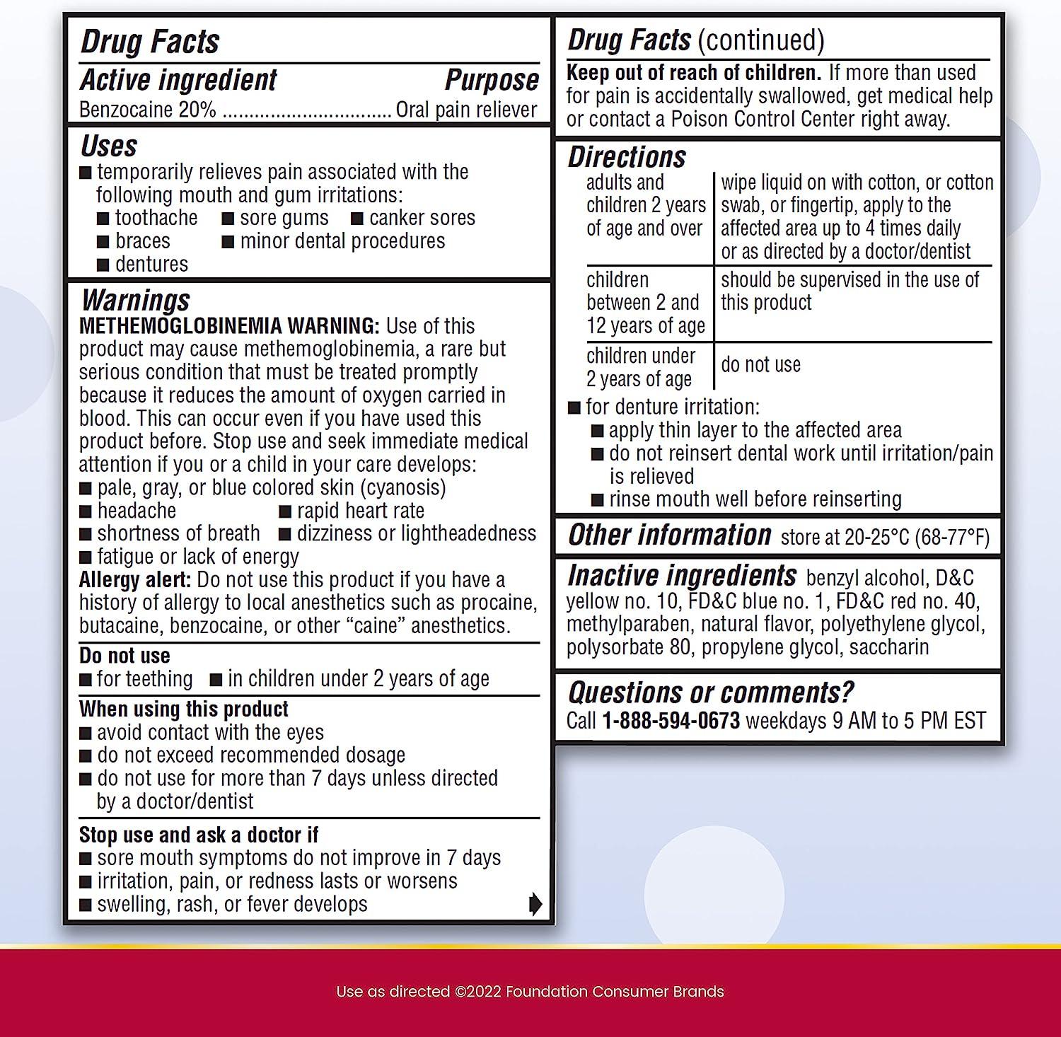 Anbesol Maximum Strength Oral Anesthetic Liquid - 0.41 fl oz | Fast ...