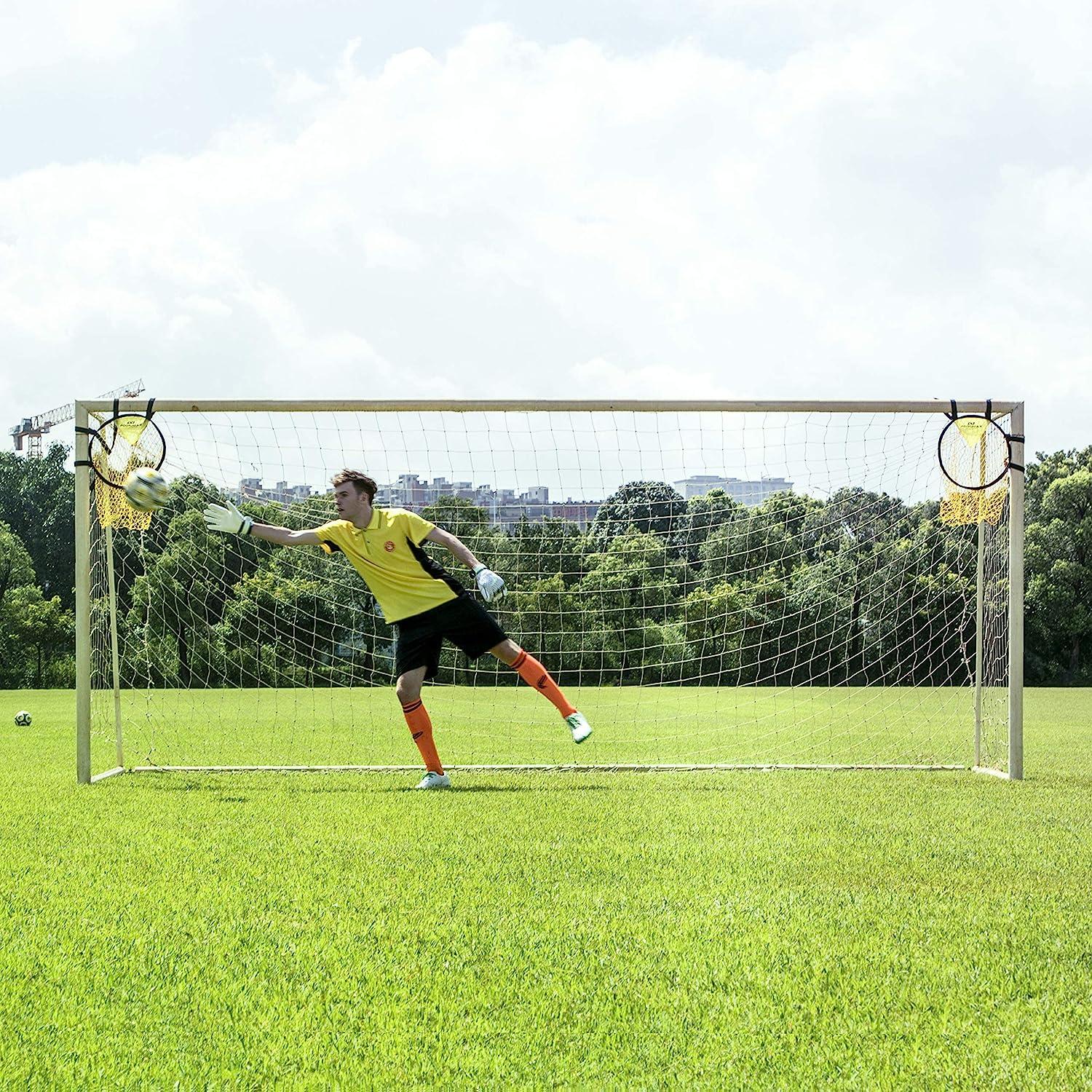 PodiuMax Top Bins Soccer Target Goal, Easy to Attach and Detach to The ...