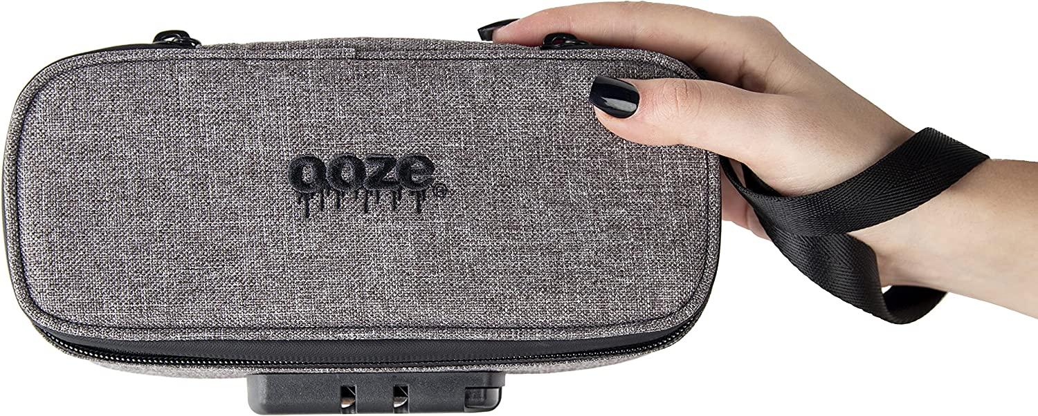 Ooze Smell Proof Pouch Smoke Gray - 4x9x3 Travel Bag with Lock and ...