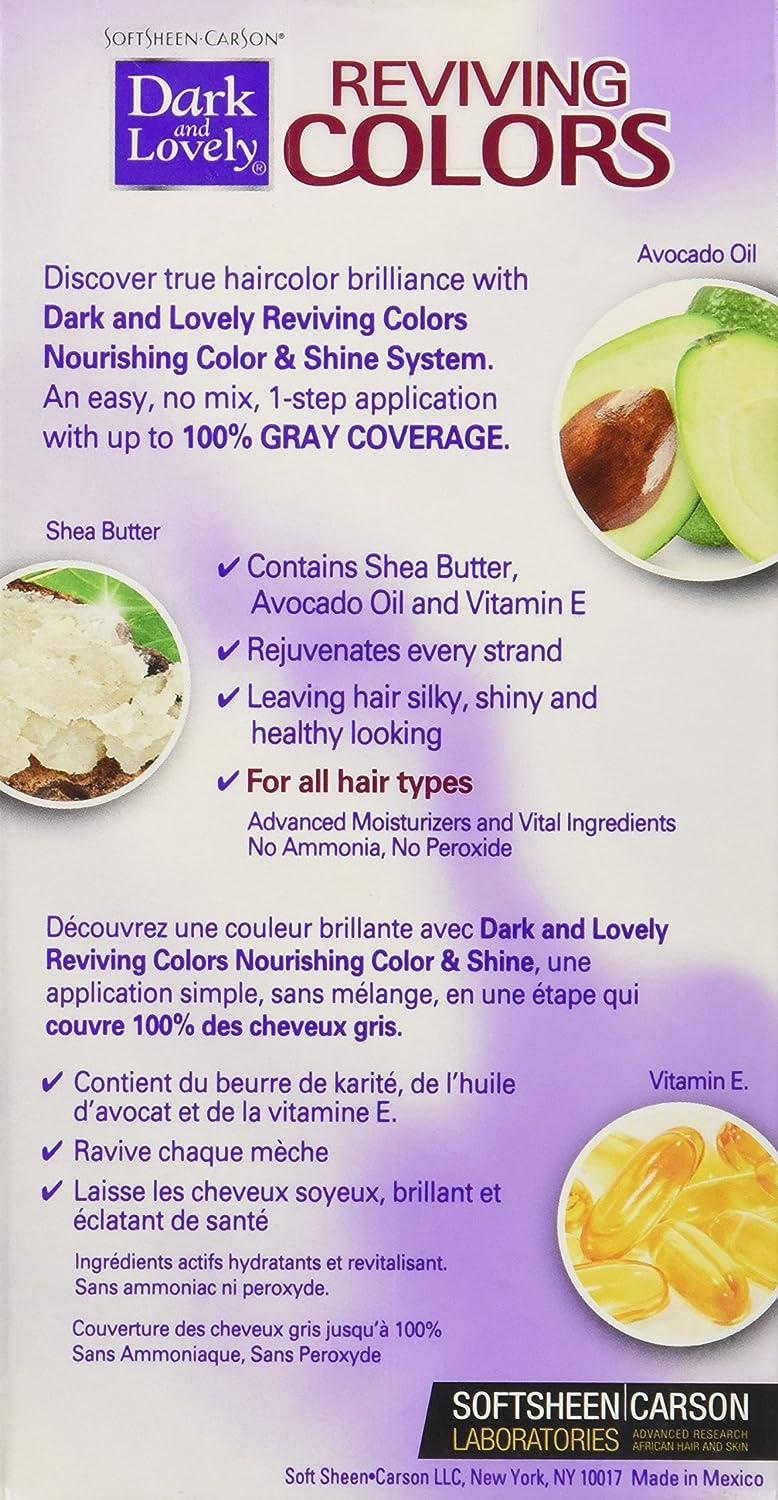 SoftSheen-Carson Dark and Lovely Reviving Colors Natural Black 395 ...