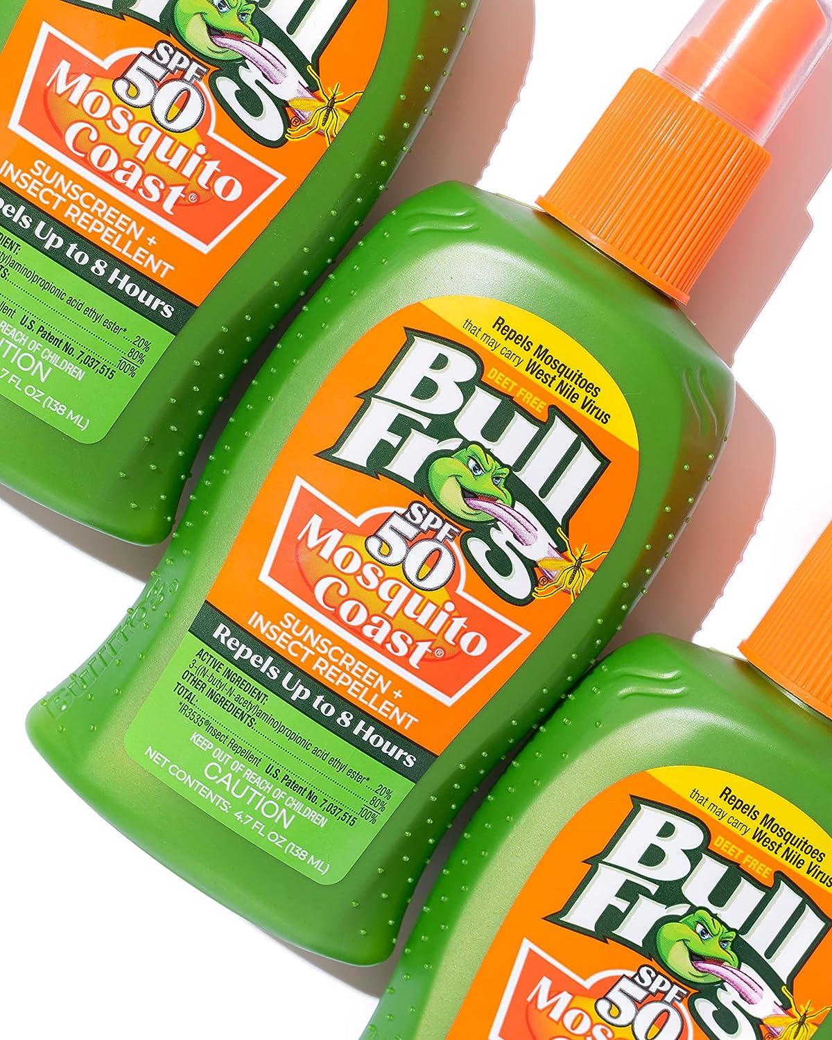 Bullfrog Mosquito Coast Bug Spray & Sunscreen SPF 50 Pump Spray 4.7 Fl ...
