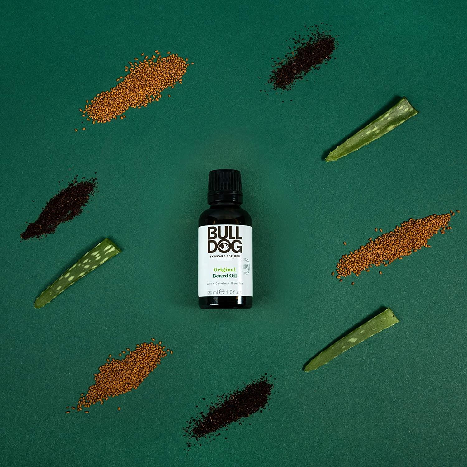 Bulldog Men's Beard Oil - Natural Aloe, Camelina & Green Tea - 1 Fl. Oz ...