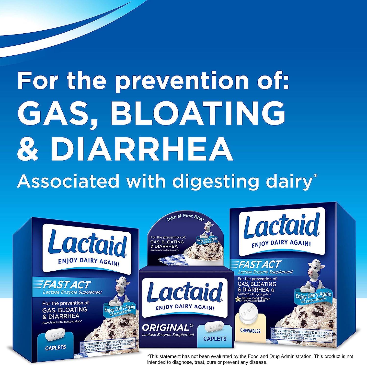 Lactaid Fast Act Lactase Enzyme Pills - 32 Single-Dose Pouches | Buy ...