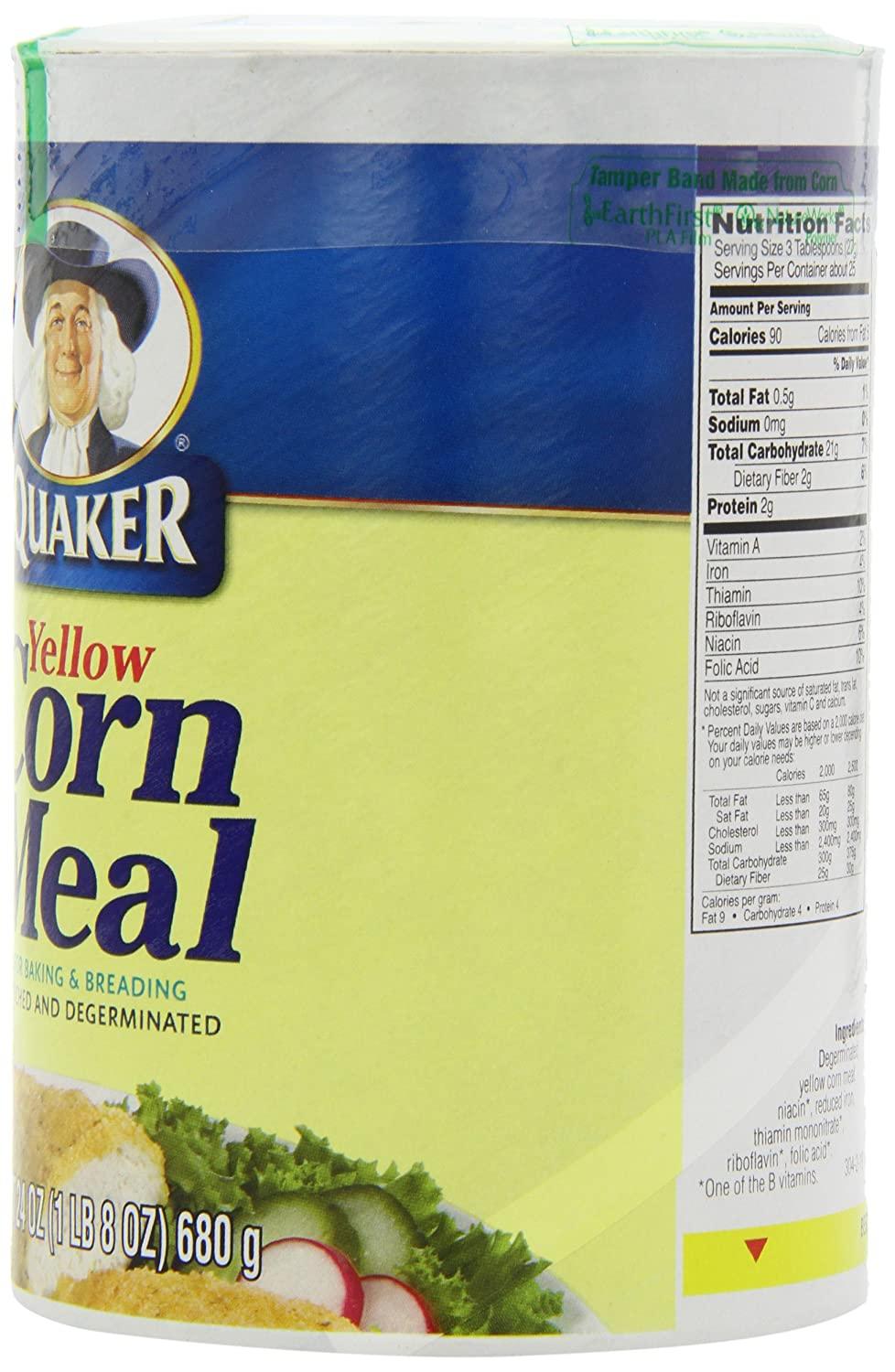 Quaker Yellow Corn Meal 680g - Pack of 3 | Premium Quality Cornmeal ...