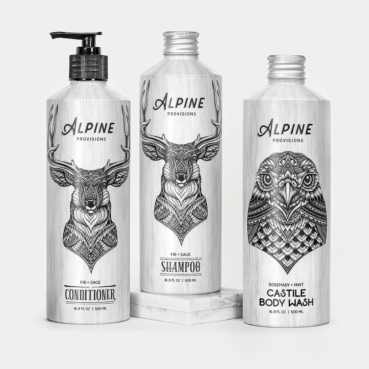 Alpine Provisions Plant-Based Castile Body Wash - Rosemary + Mint - 16. ...