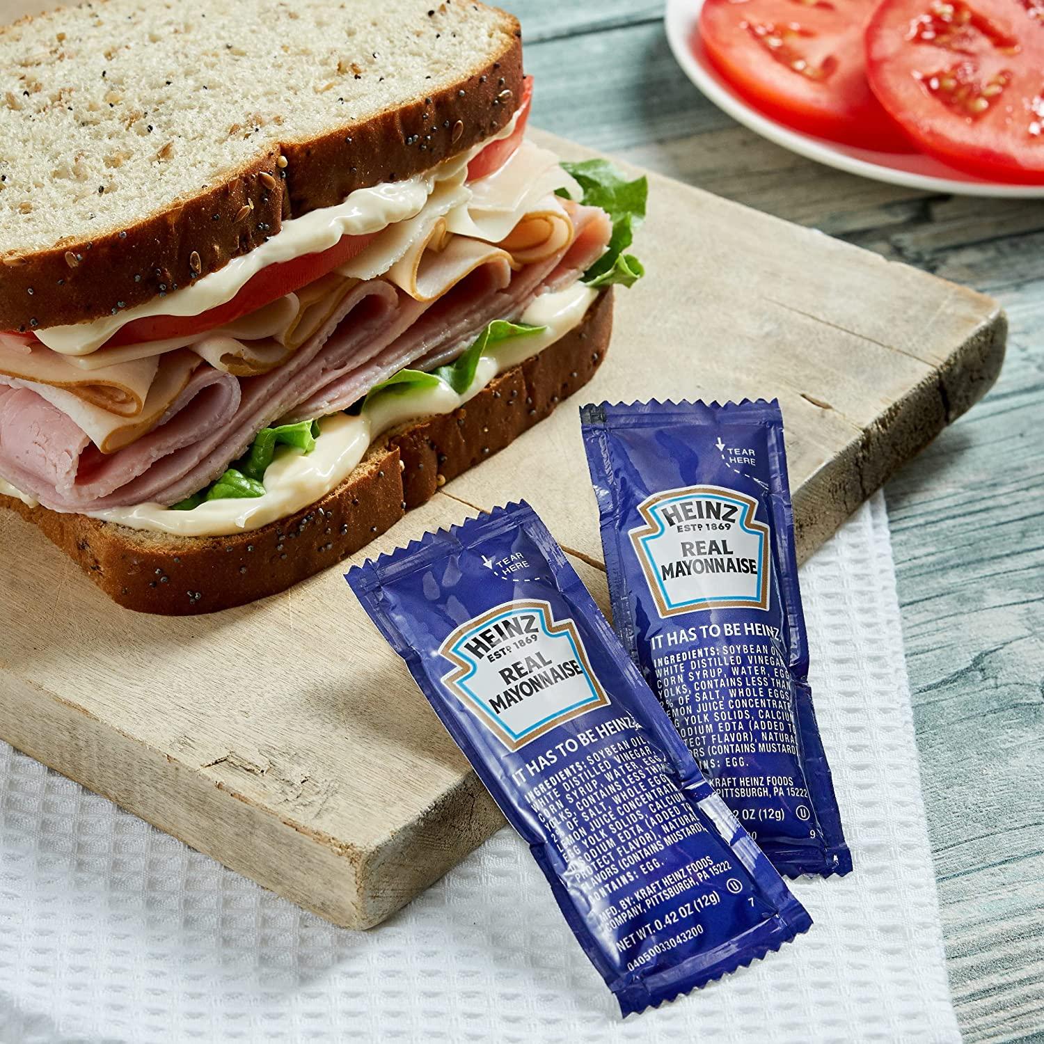 Heinz Real Mayonnaise Single Serve Packets - 0.4 oz, 200 Count | Buy ...