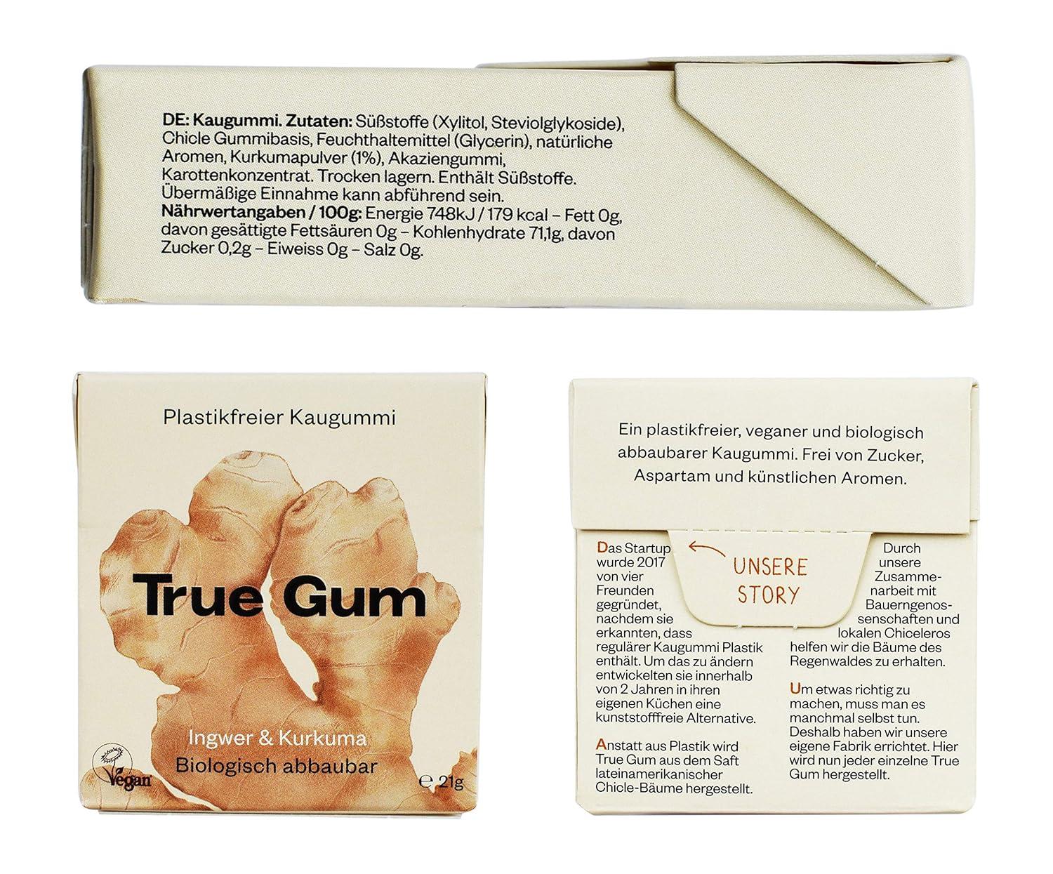 True Gum Variety Pack - Plastic-Free Biodegradable Vegan Chewing Gum ...