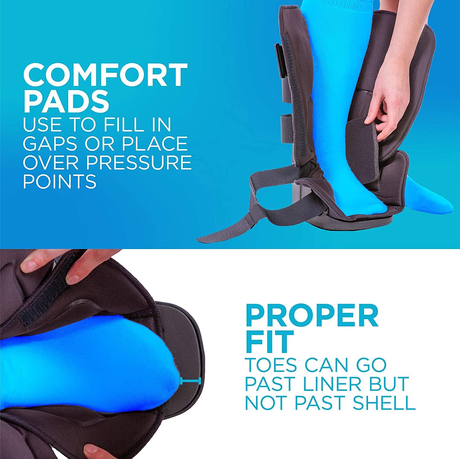 BraceAbility Tall Pneumatic Walking Boot - Medium | Orthopedic CAM Air ...