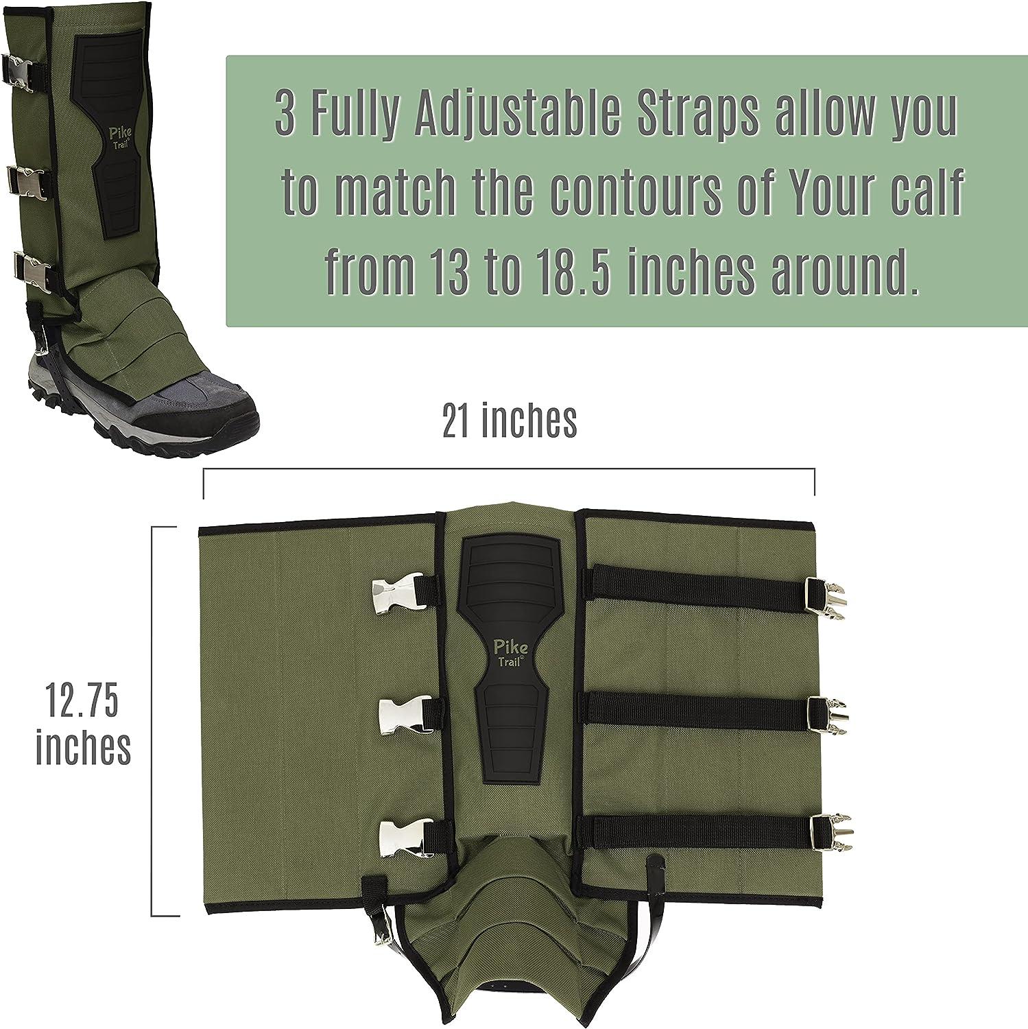 Pike Trail Snake Gaiters - Olive Drab Leg Guards for Ultimate Snake ...
