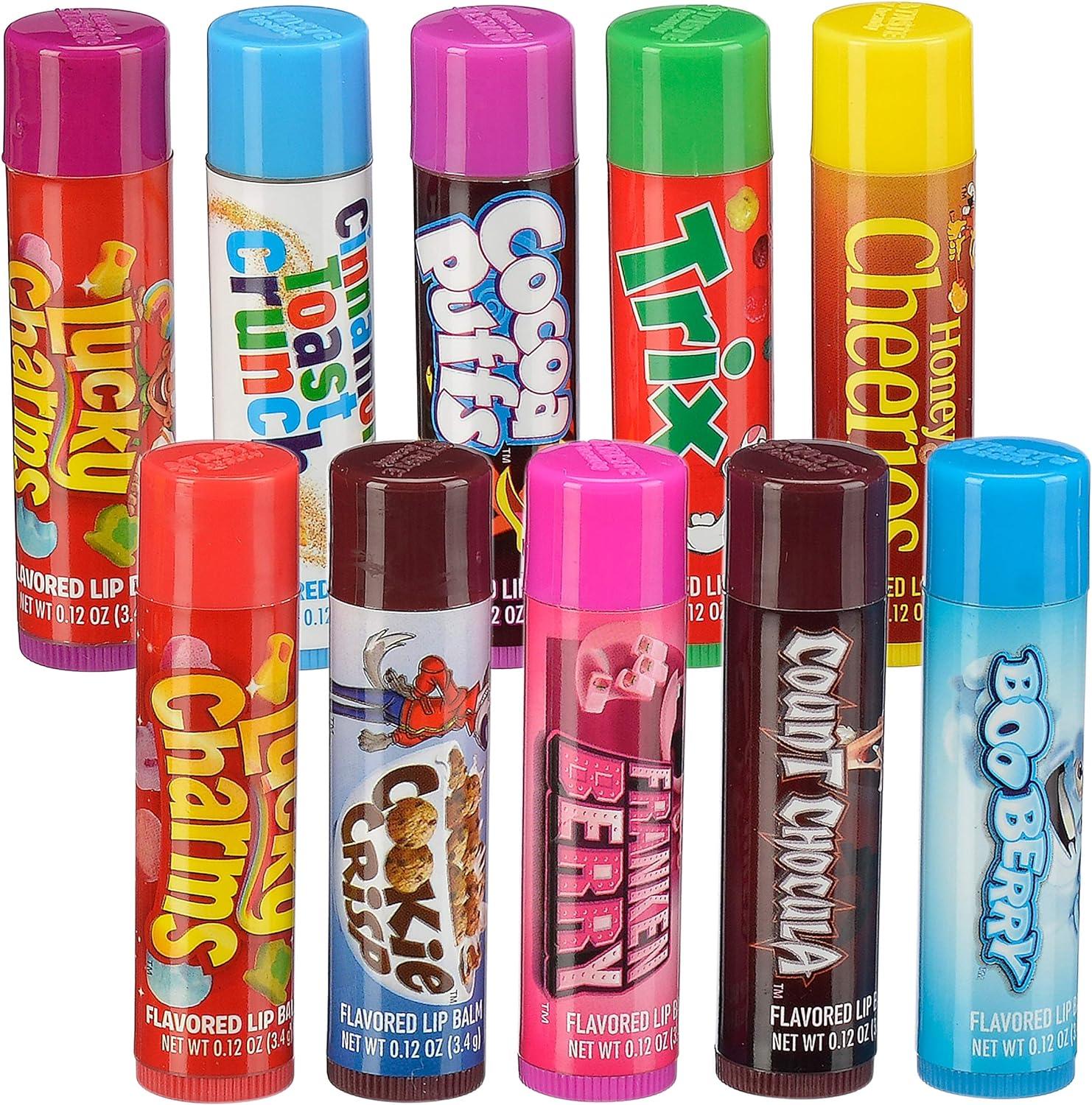 General Mills Cereal Lip Balm Pack - 10 Flavors | Breakfast-Inspired ...