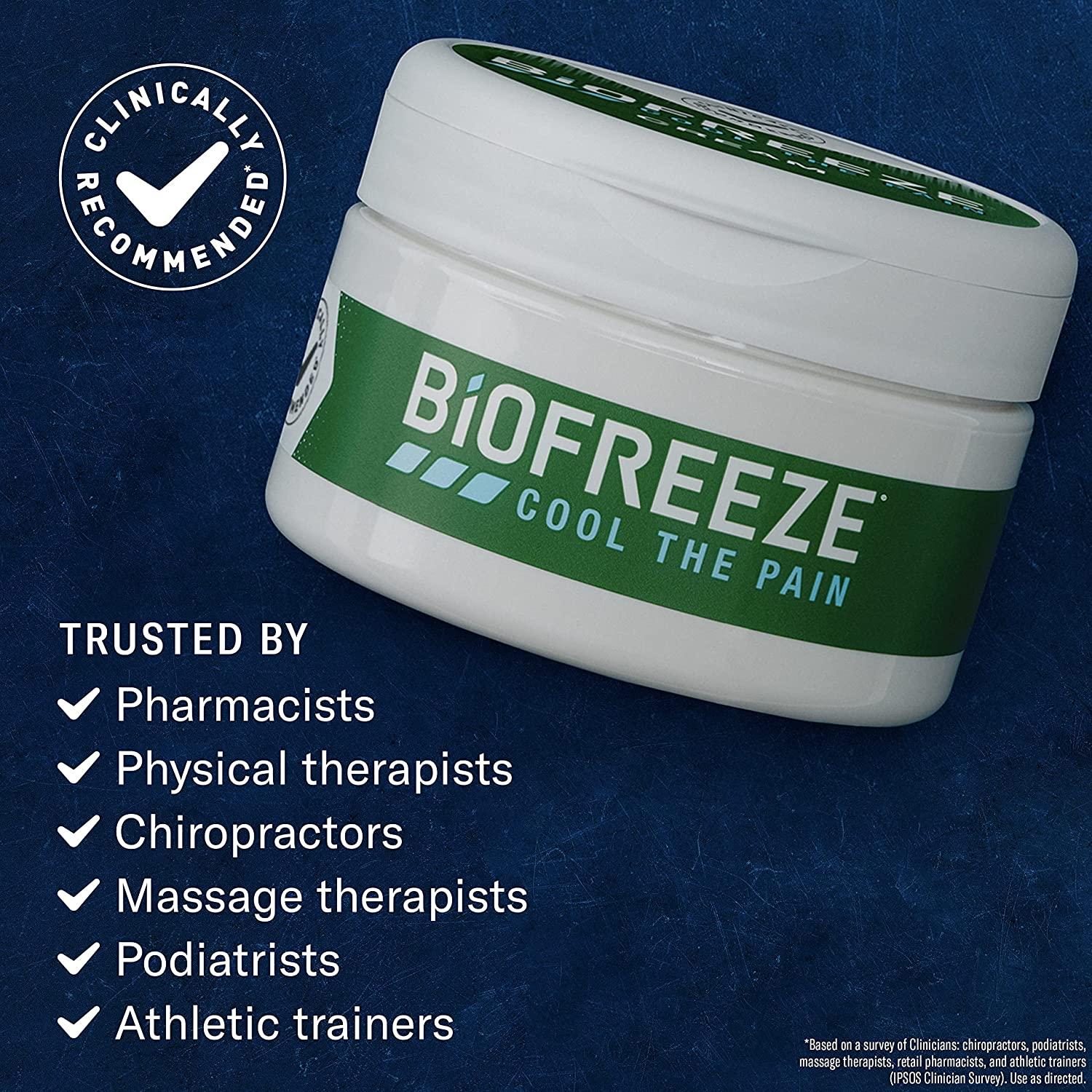 Biofreeze 3 oz Menthol Pain Relieving Cream for Sore Muscles, Arthritis & Joint Pain | Buy Now ...