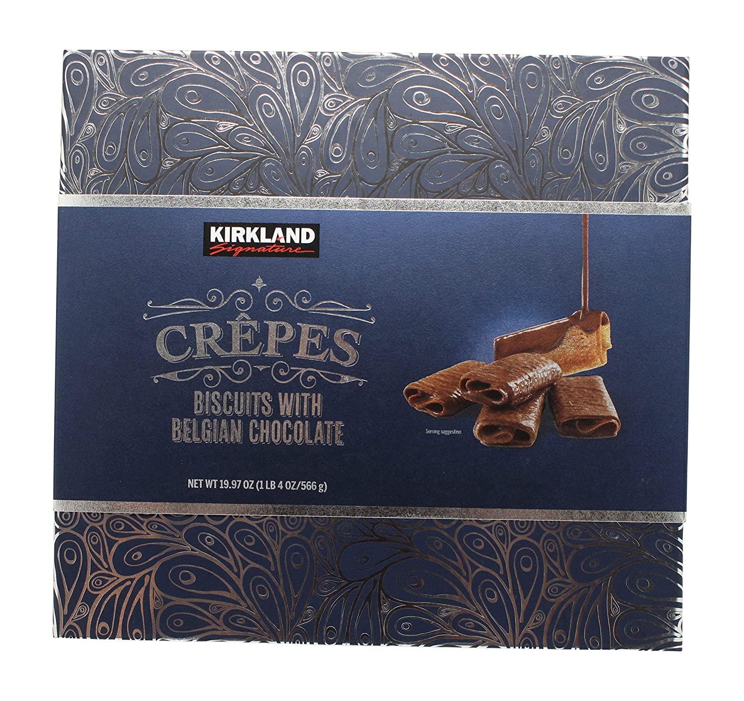 KIRKLAND SIGNATURE Crepes Biscuits With Chocolate 20 Oz - Red/Blue ...