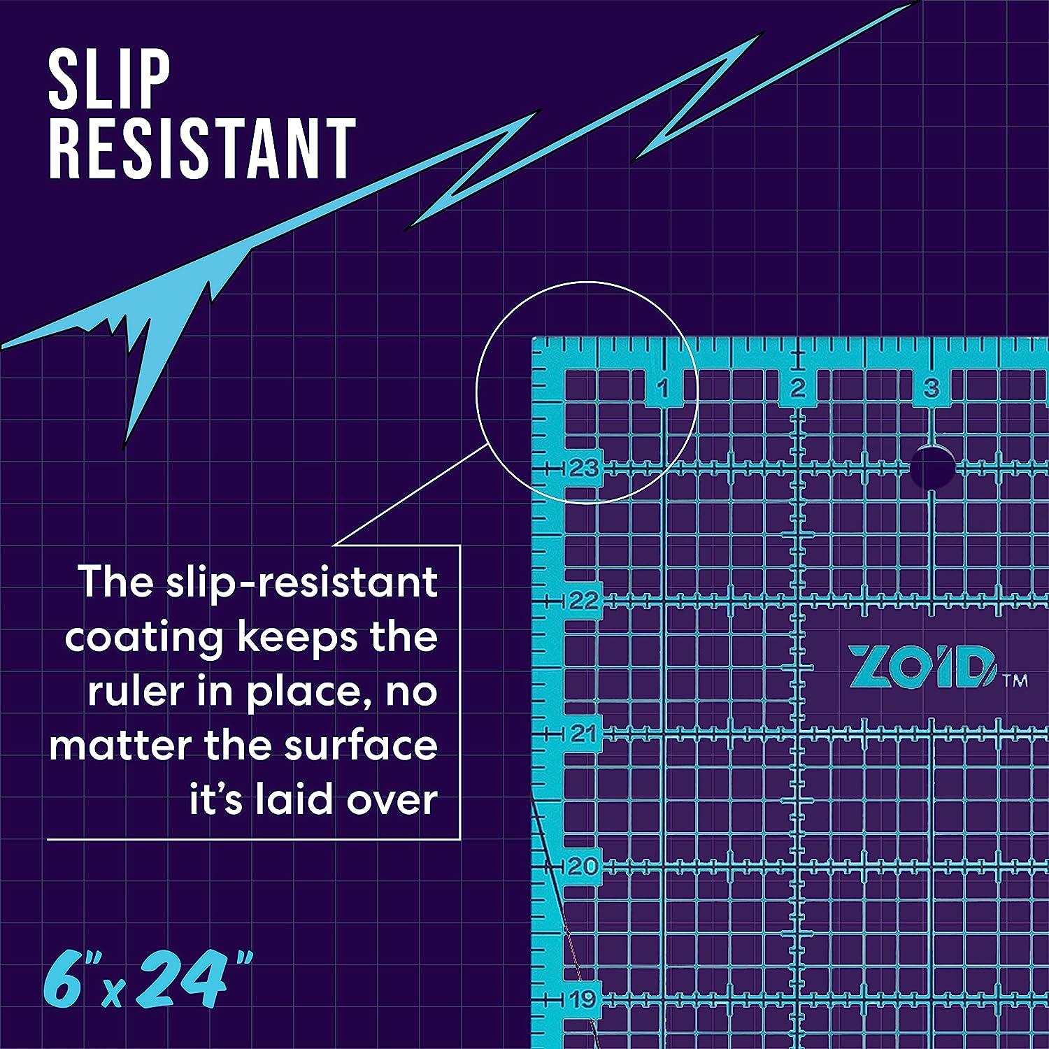 Zoid 6-1/2" X 24" Acrylic Ruler Reversible Ruler for Measuring Quilting ...