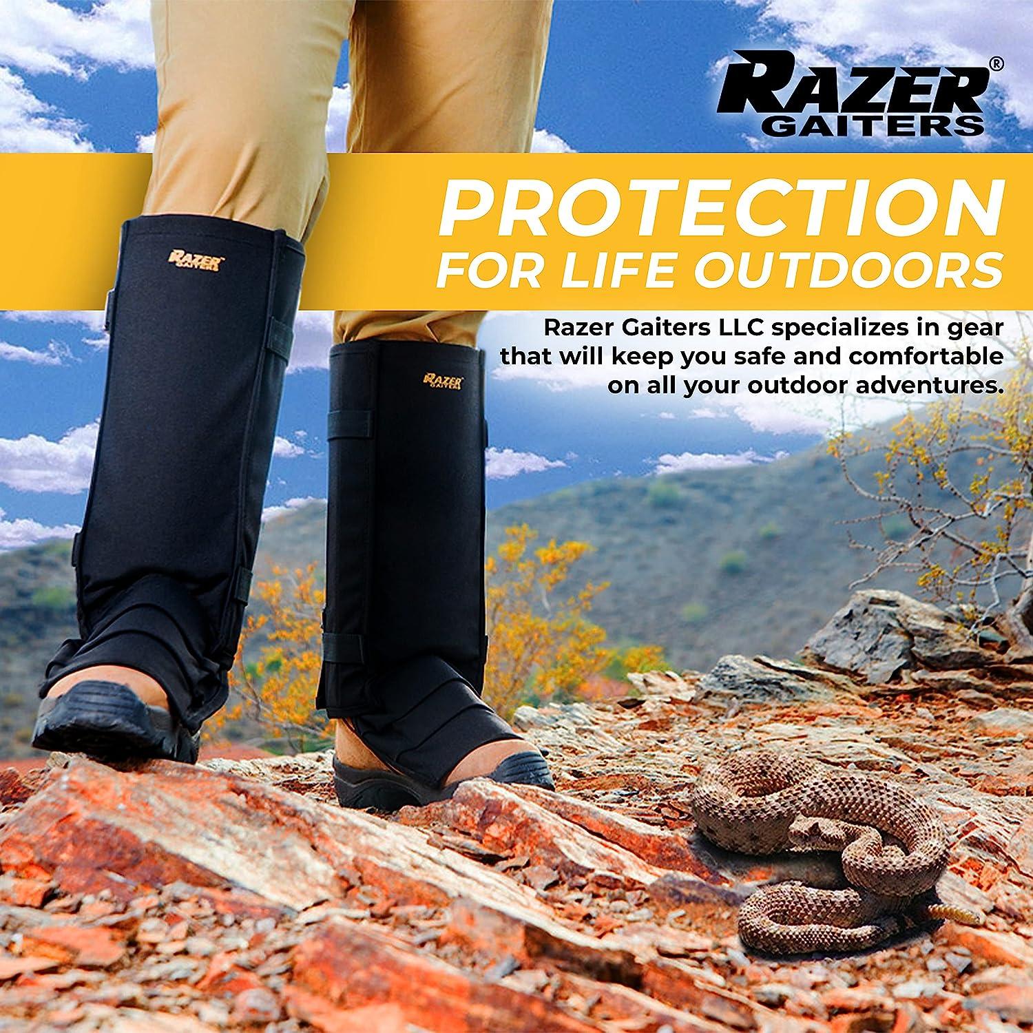 Razer Snake Gaiters - Snake Bite Protection Guards for Hiking & Hunting ...