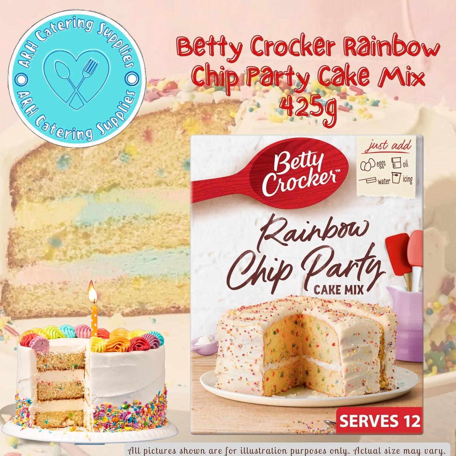 Rainbow Chip Party Betty Crocker Cake Mix 425g | Buy Now with Express ...