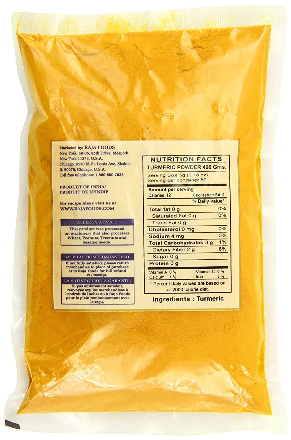 Swad Indian Turmeric Haldi Powder 14oz - Authentic Spice Blend (Pack of ...