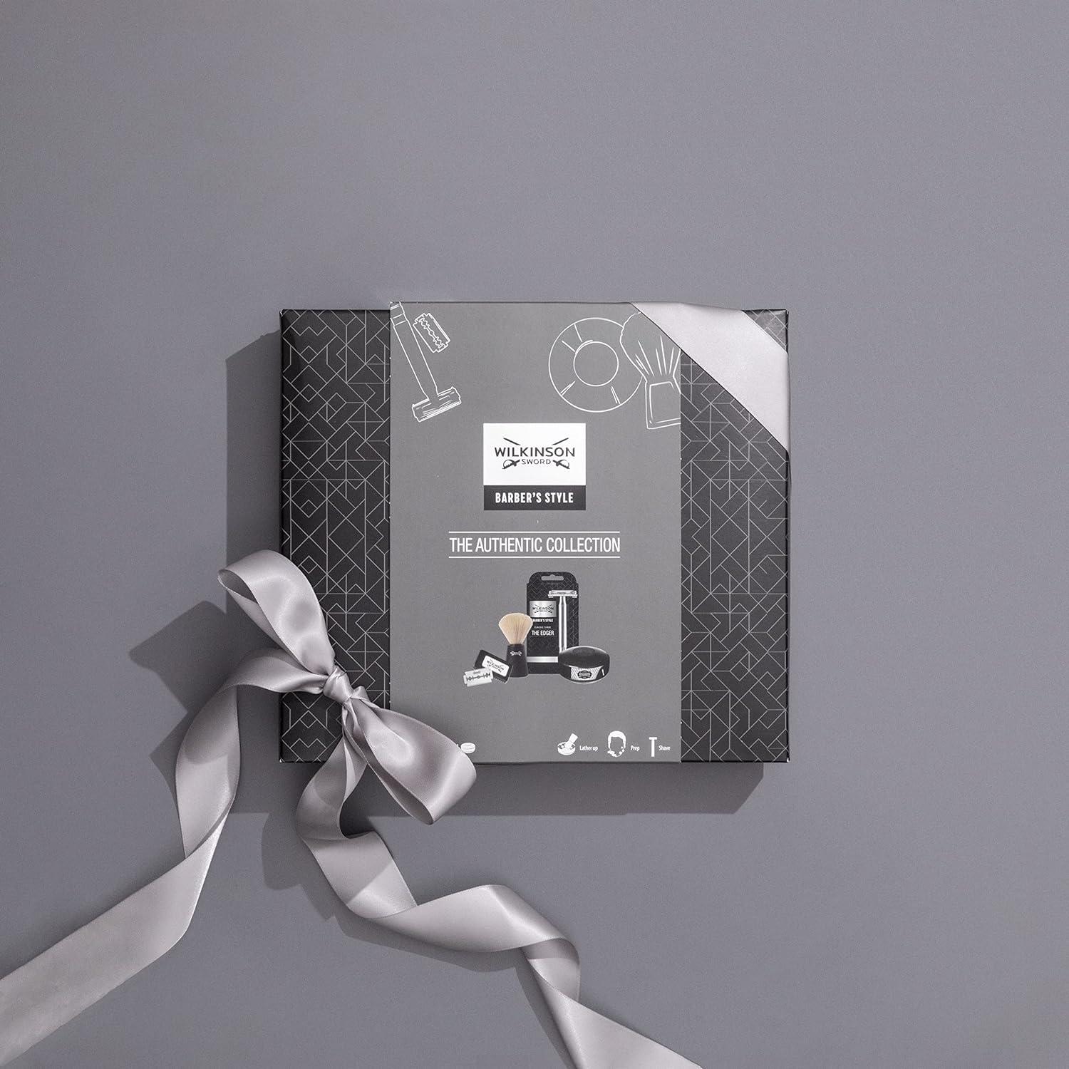 WILKINSON SWORD Barber's Style for Men - Double Edge Razor + 5 Blades ...