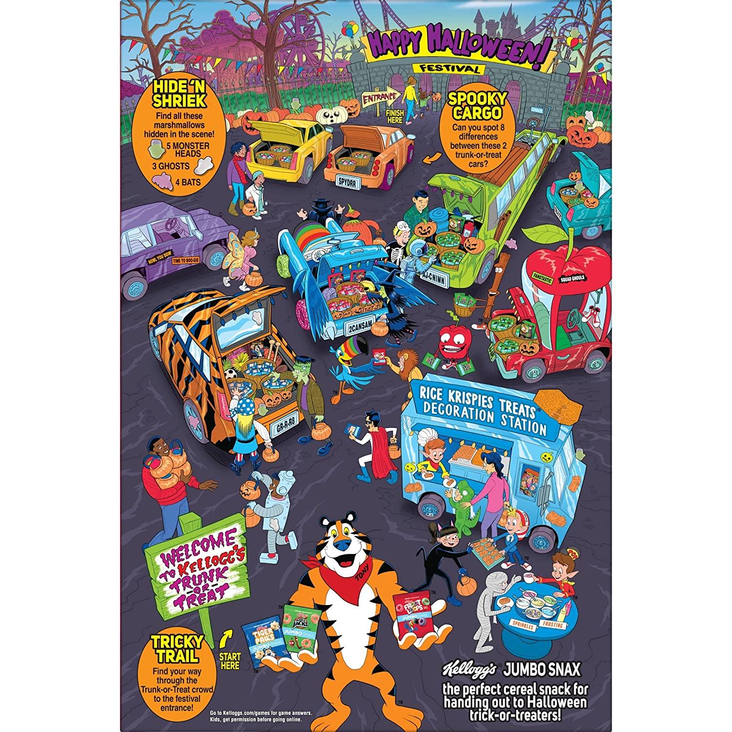 Kelloggs Froot Loops Breakfast Cereal with Marshmallows Fruit Flavored ...