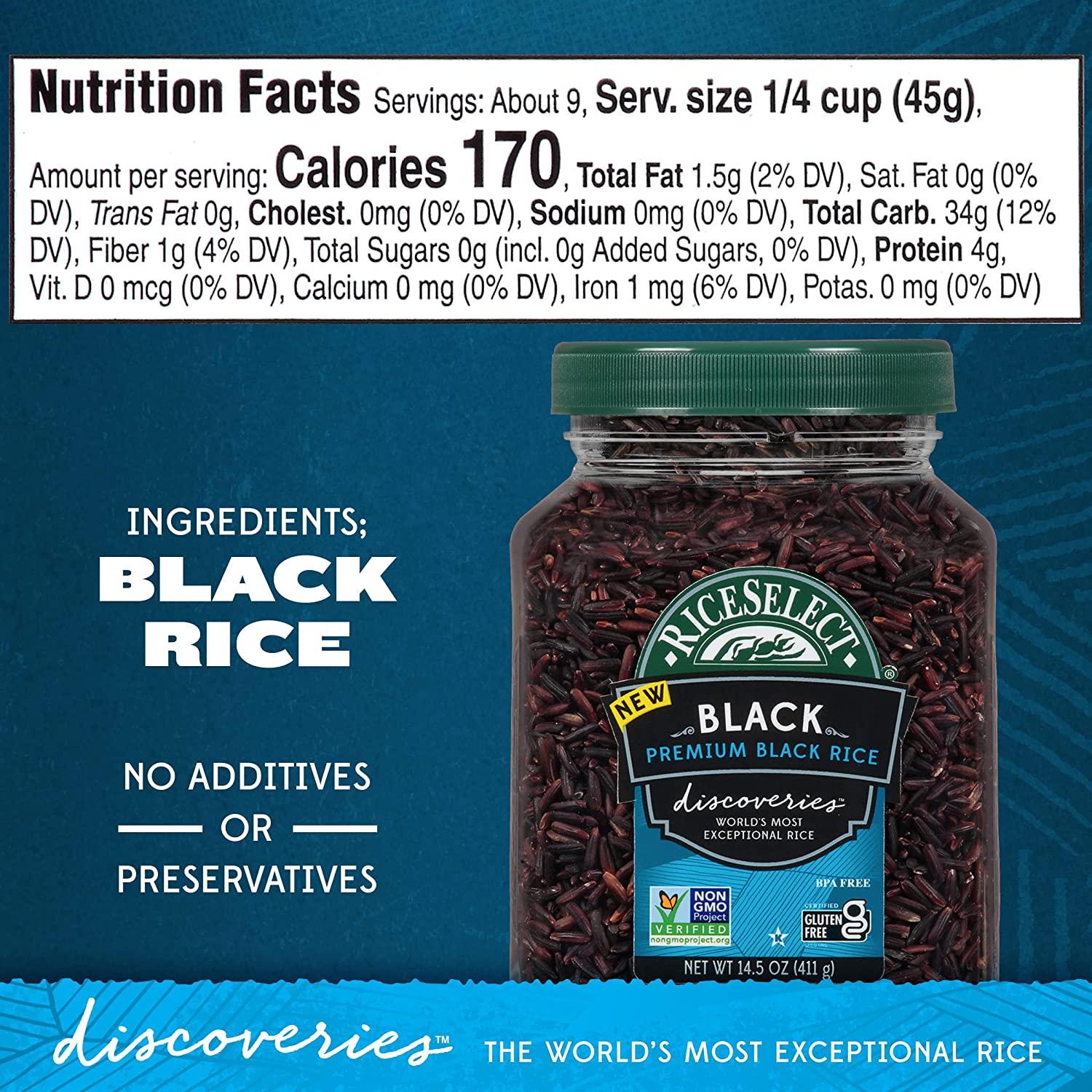 RiceSelect Discoveries Premium Black Rice - Whole Grain, Gluten-Free ...