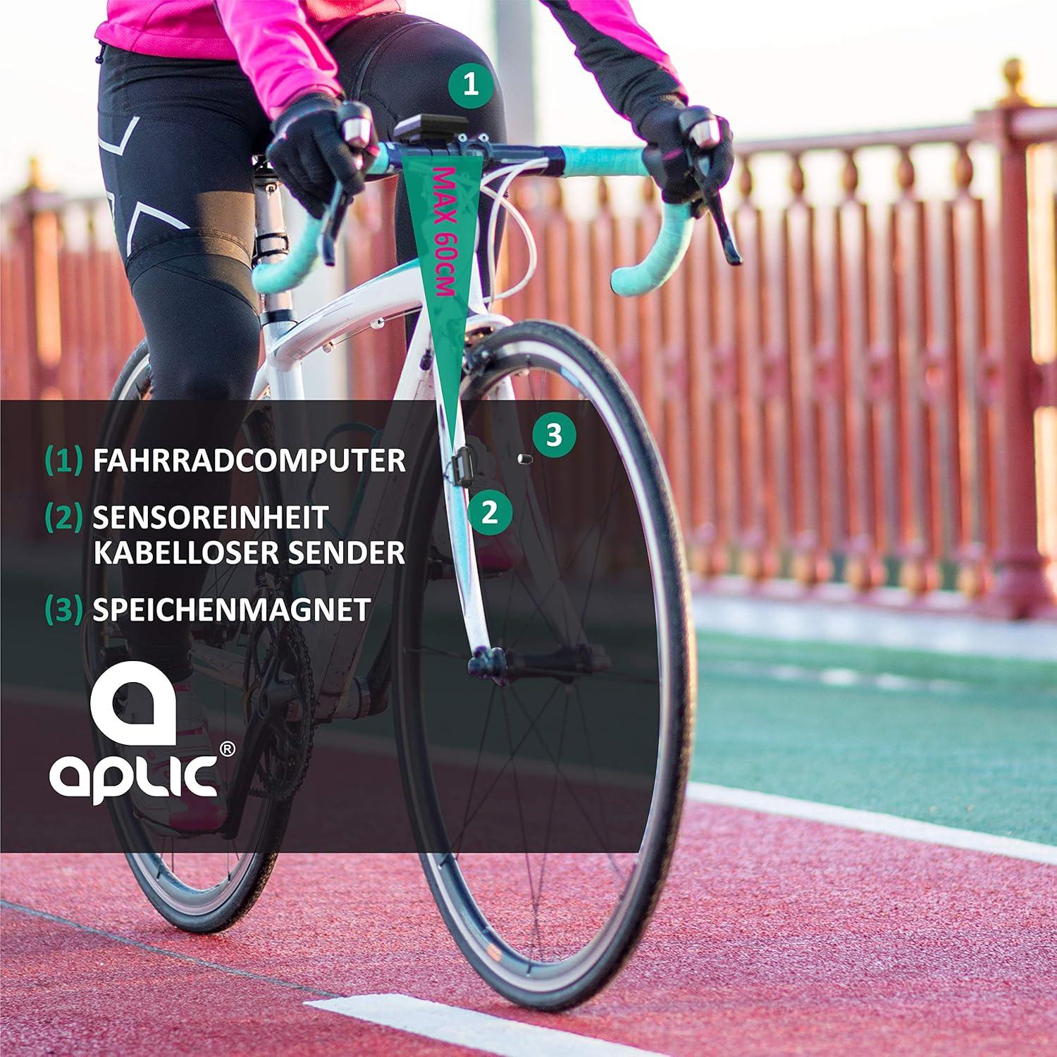 Wireless Bike Computer | 13 Function Speedometer with Temperature ...