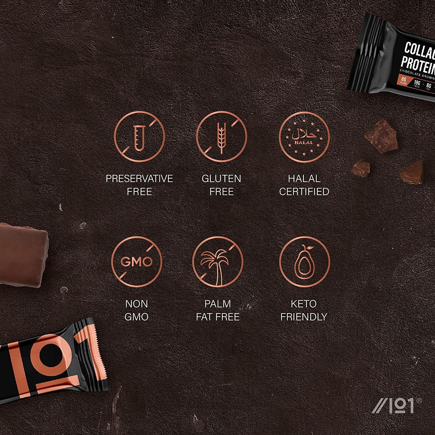 Buy ALPHA01 Collagen Protein Bars - Chocolate Covered Brownie (12 Bars ...