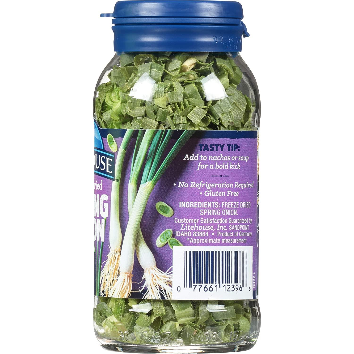 Litehouse Freeze Dried Spring Onion - 0.22 oz - Pack of 1 | Essential ...