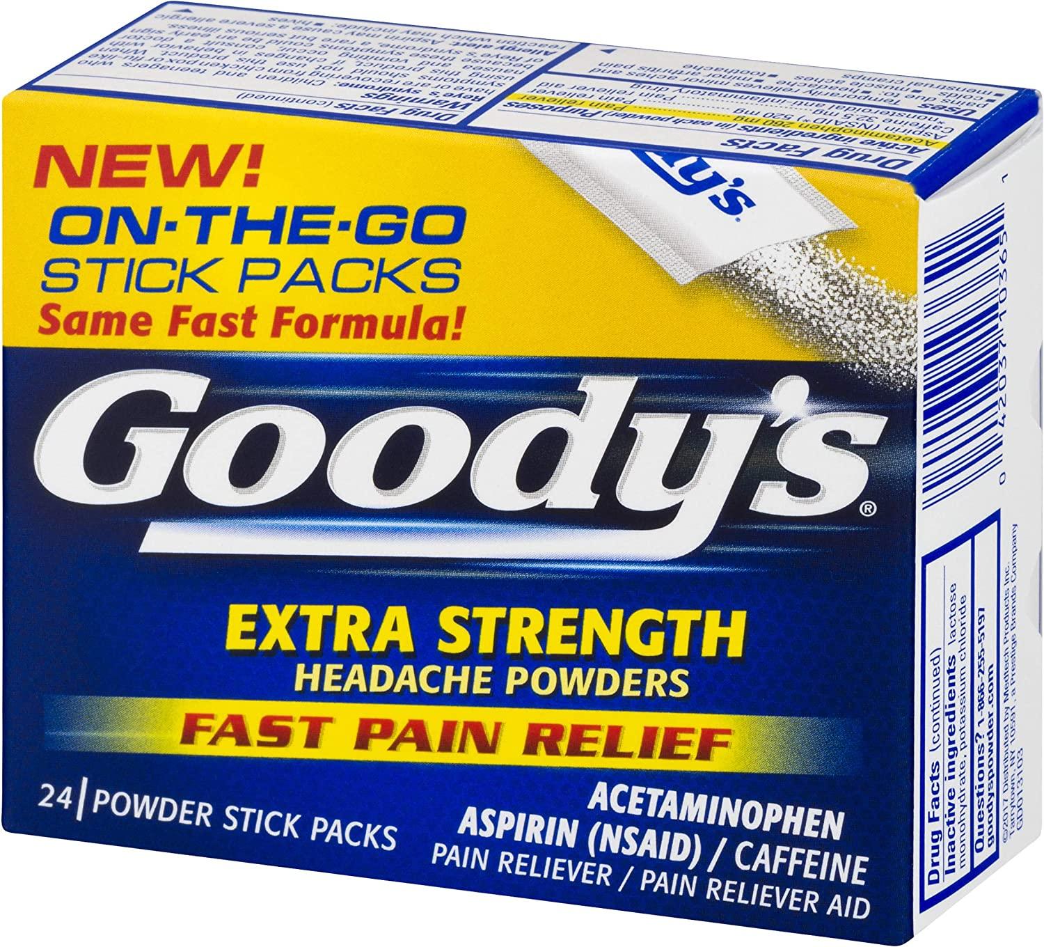 Goody's Extra Strength Headache Powder - Fast Relief for Headaches ...